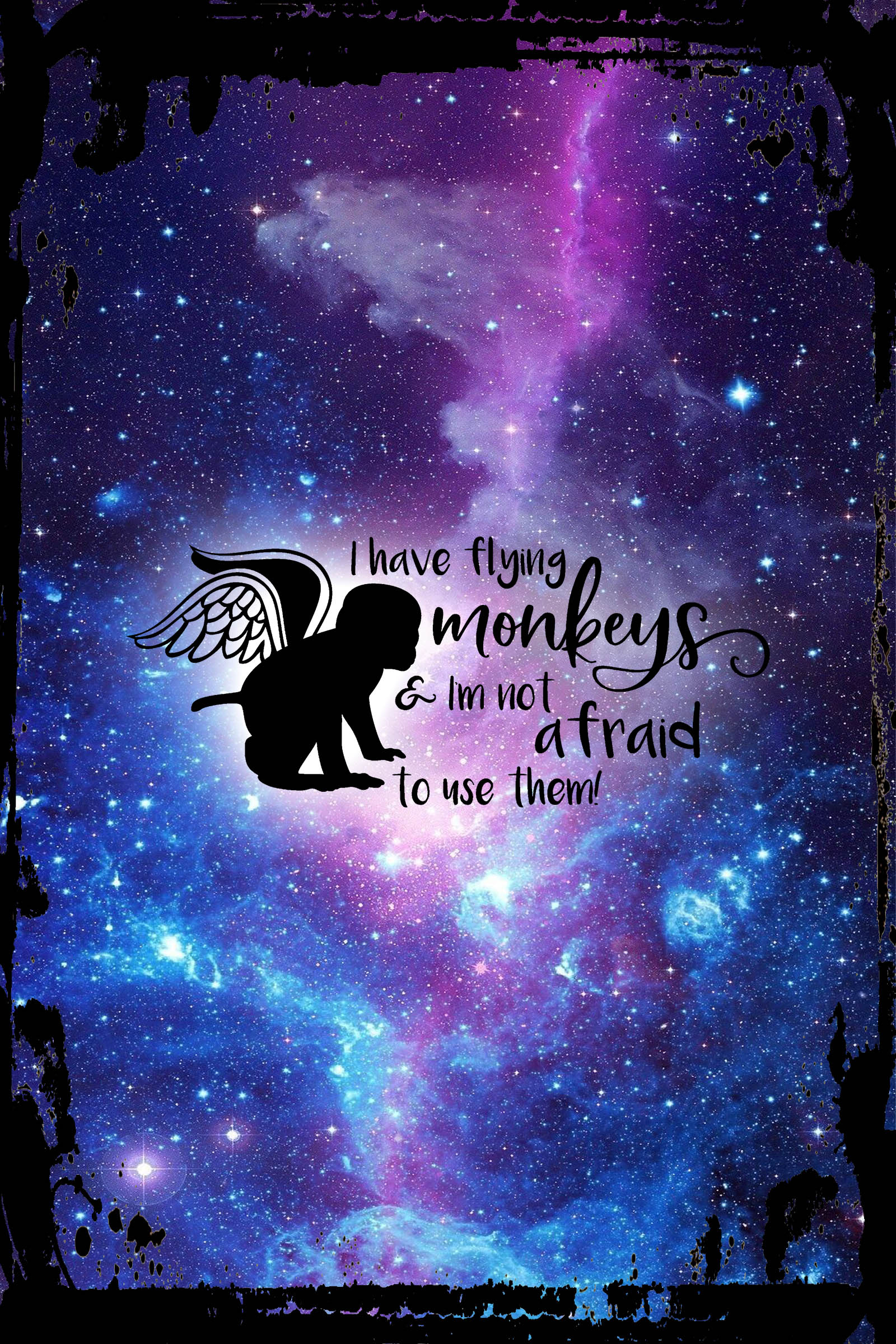 Galaxy Inspirational Wall Art Flat Canvas Wall Art Print I have flying ...