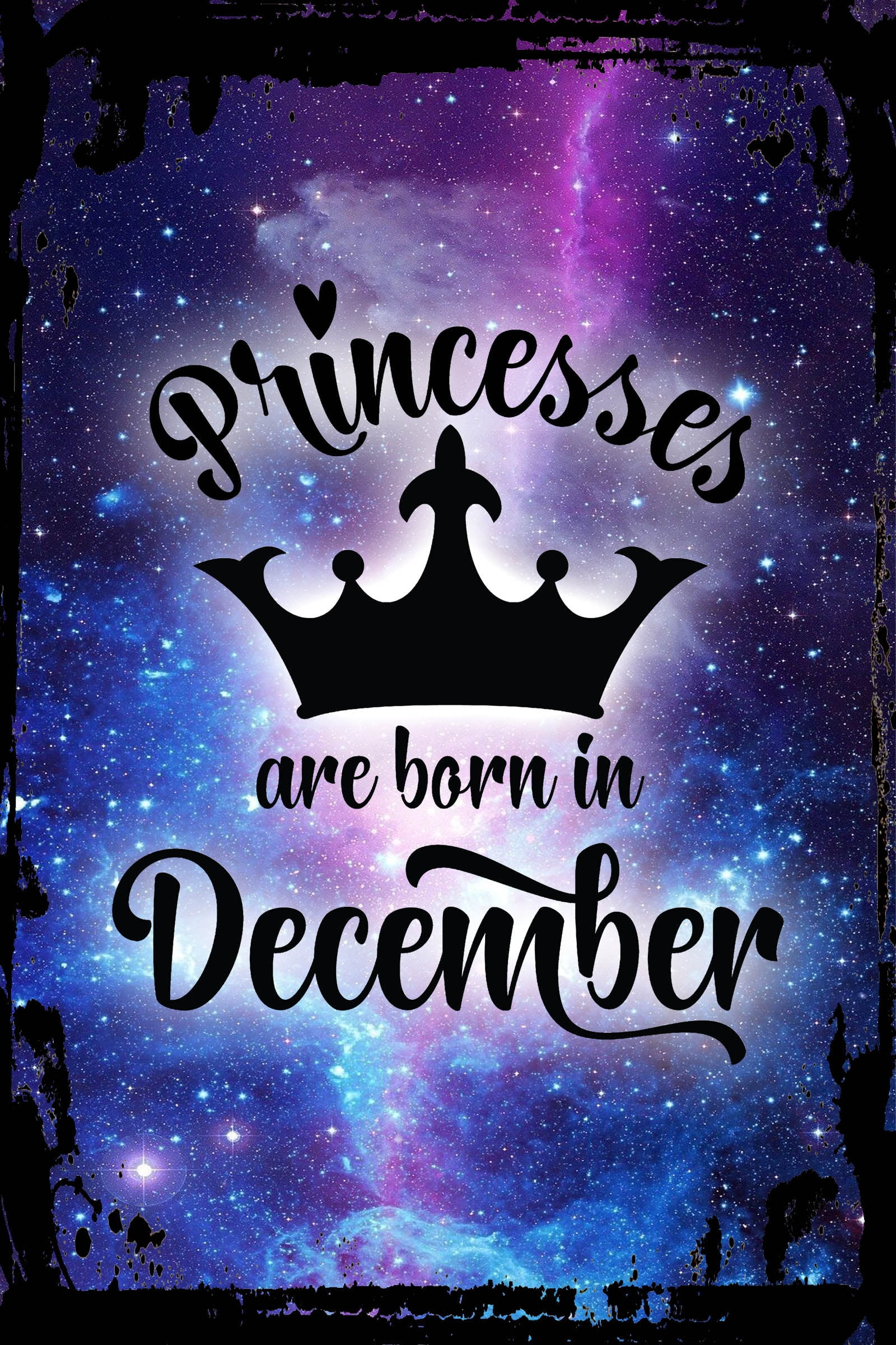 Galaxy Inspirational Wall Art Flat Canvas Wall Art Print Princesses are ...