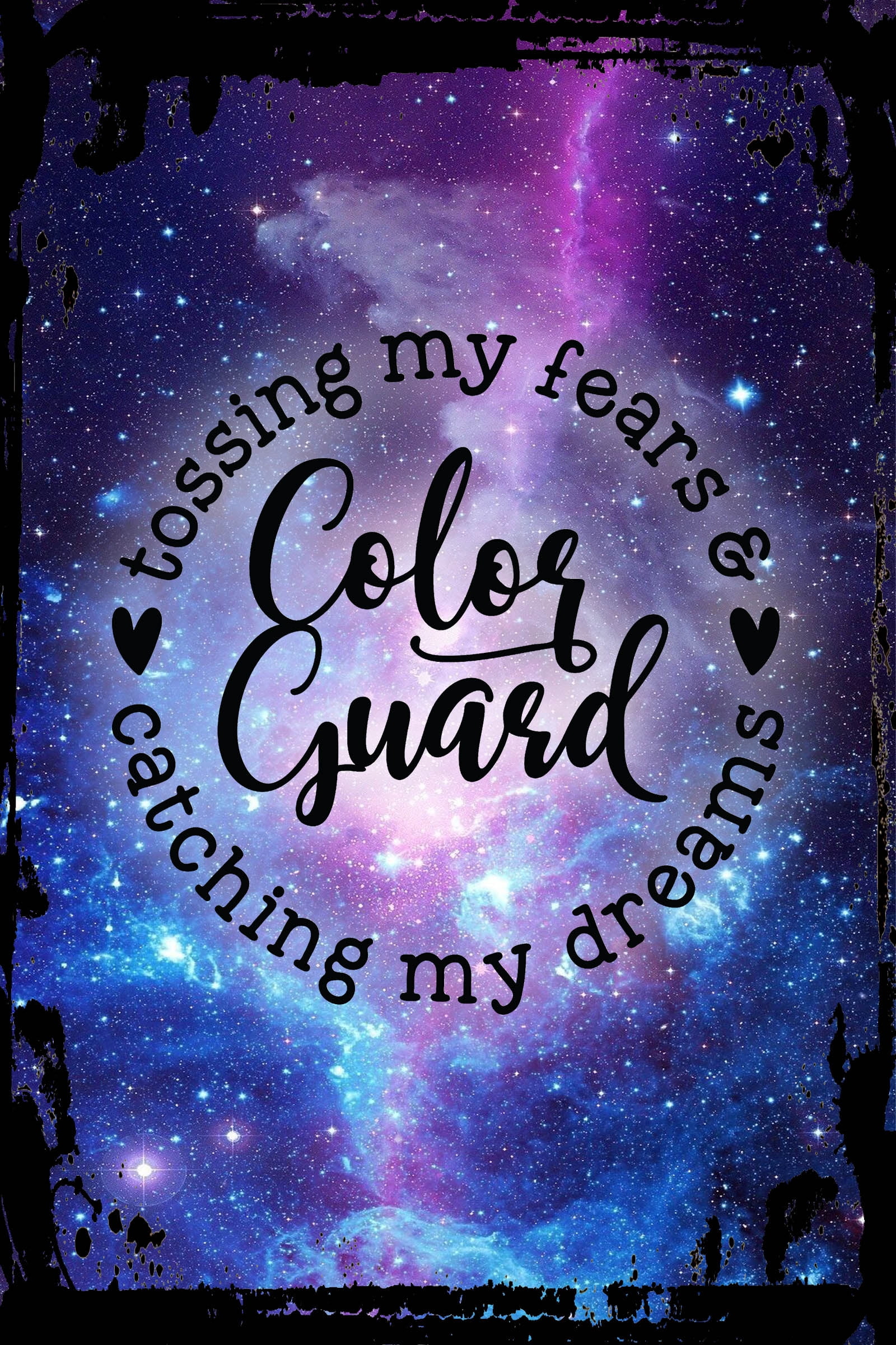 Galaxy Inspirational Wall Art Flat Canvas Wall Art Print Tossing my ...