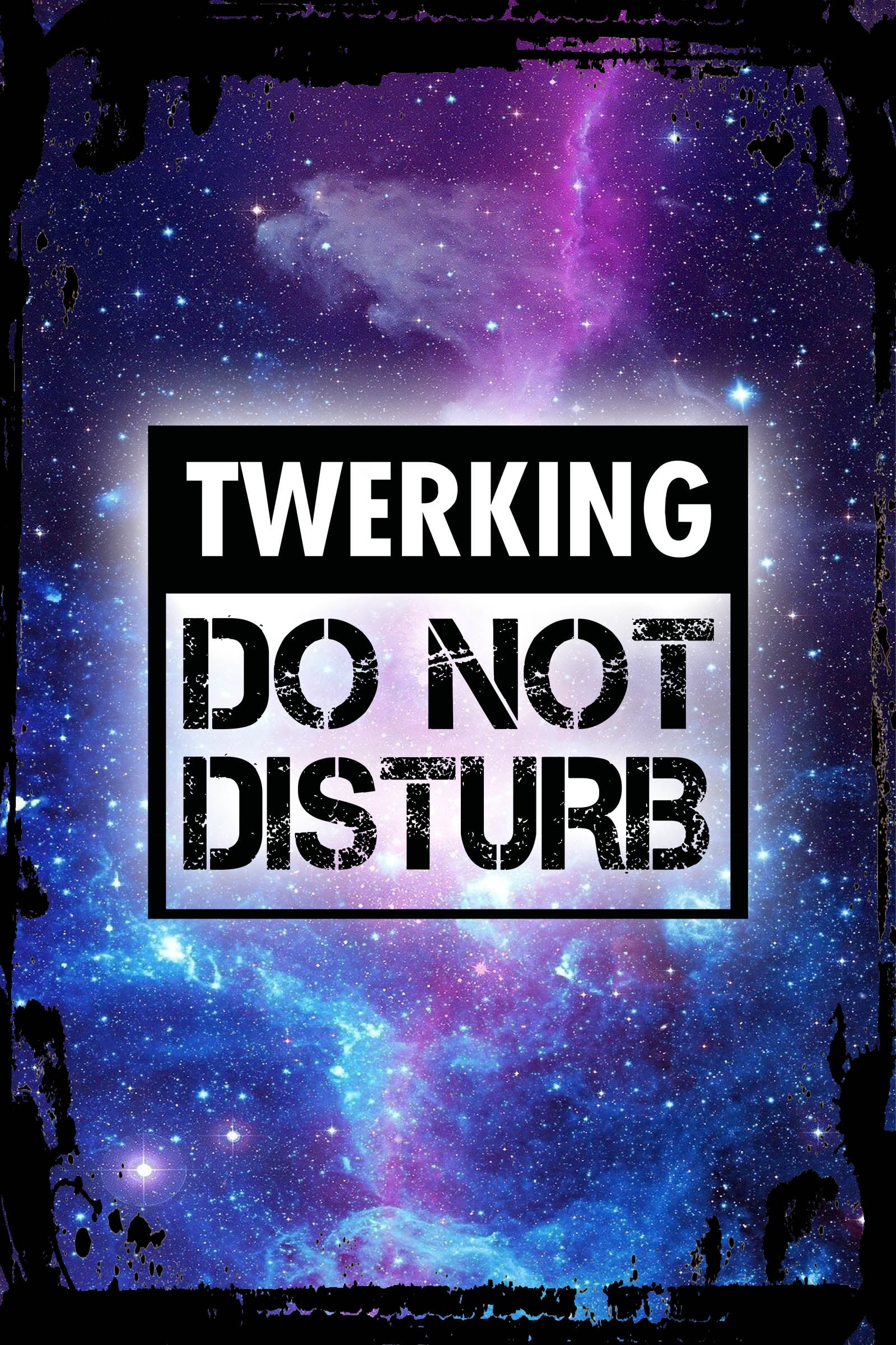 Galaxy Inspirational Wall Art Flat Canvas Wall Art Print Twerking Do ...