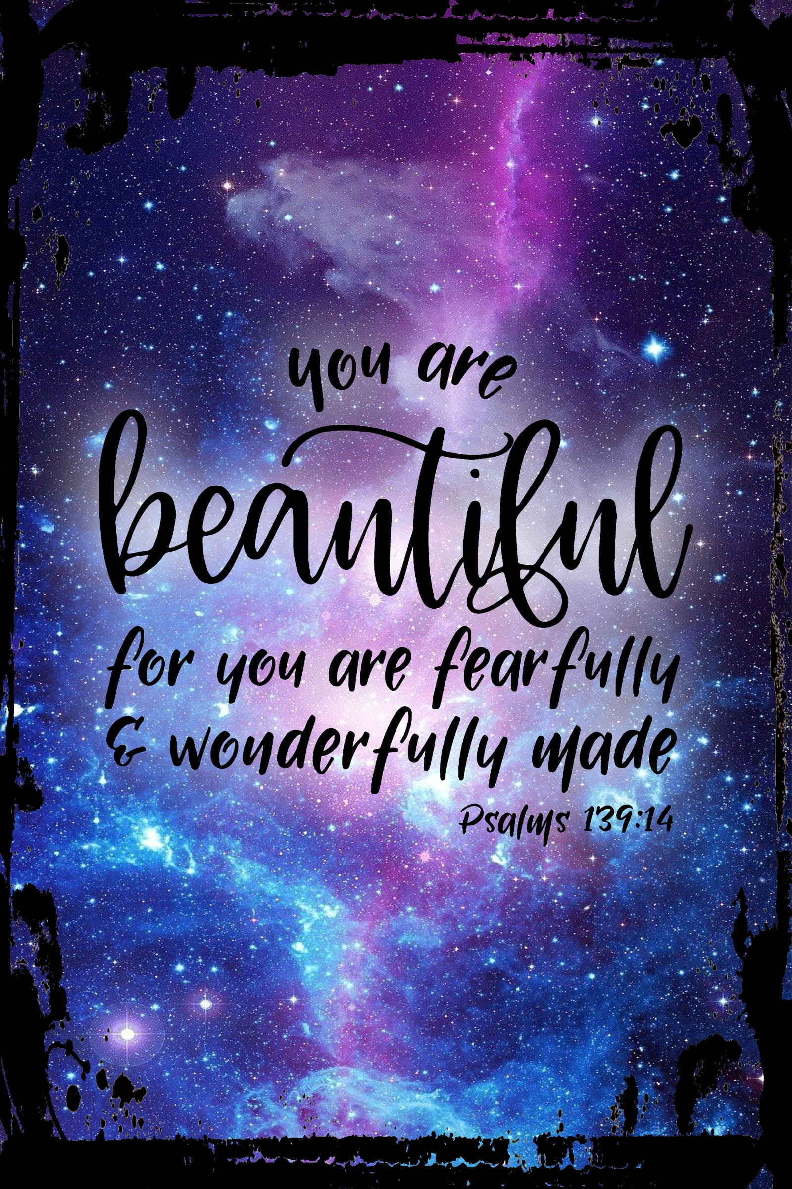 Galaxy Inspirational Wall Art Flat Canvas Wall Art Print You are ...