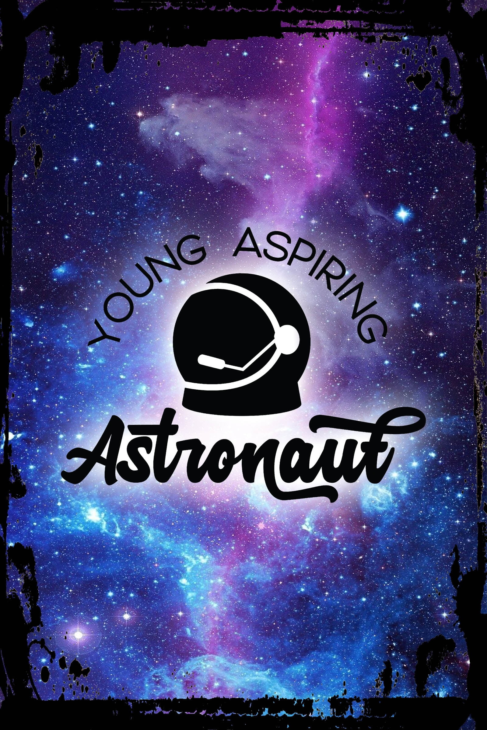 Galaxy Inspirational Wall Art Flat Canvas Wall Art Print Young aspiring ...