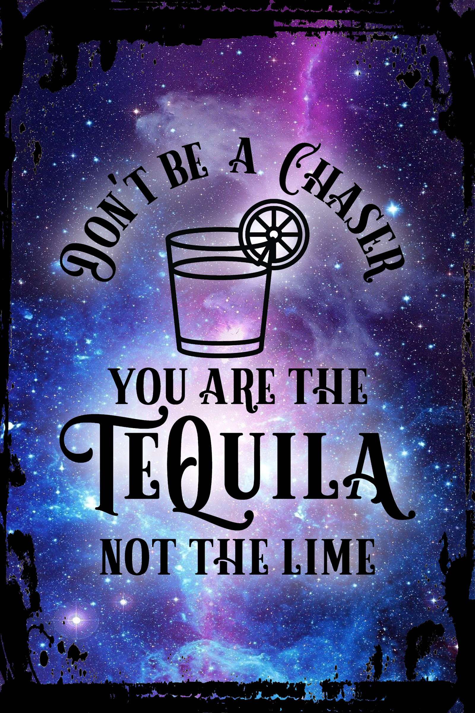 Galaxy Inspirational Wall Art Flat Canvas Wall Art Print Don't be a ...