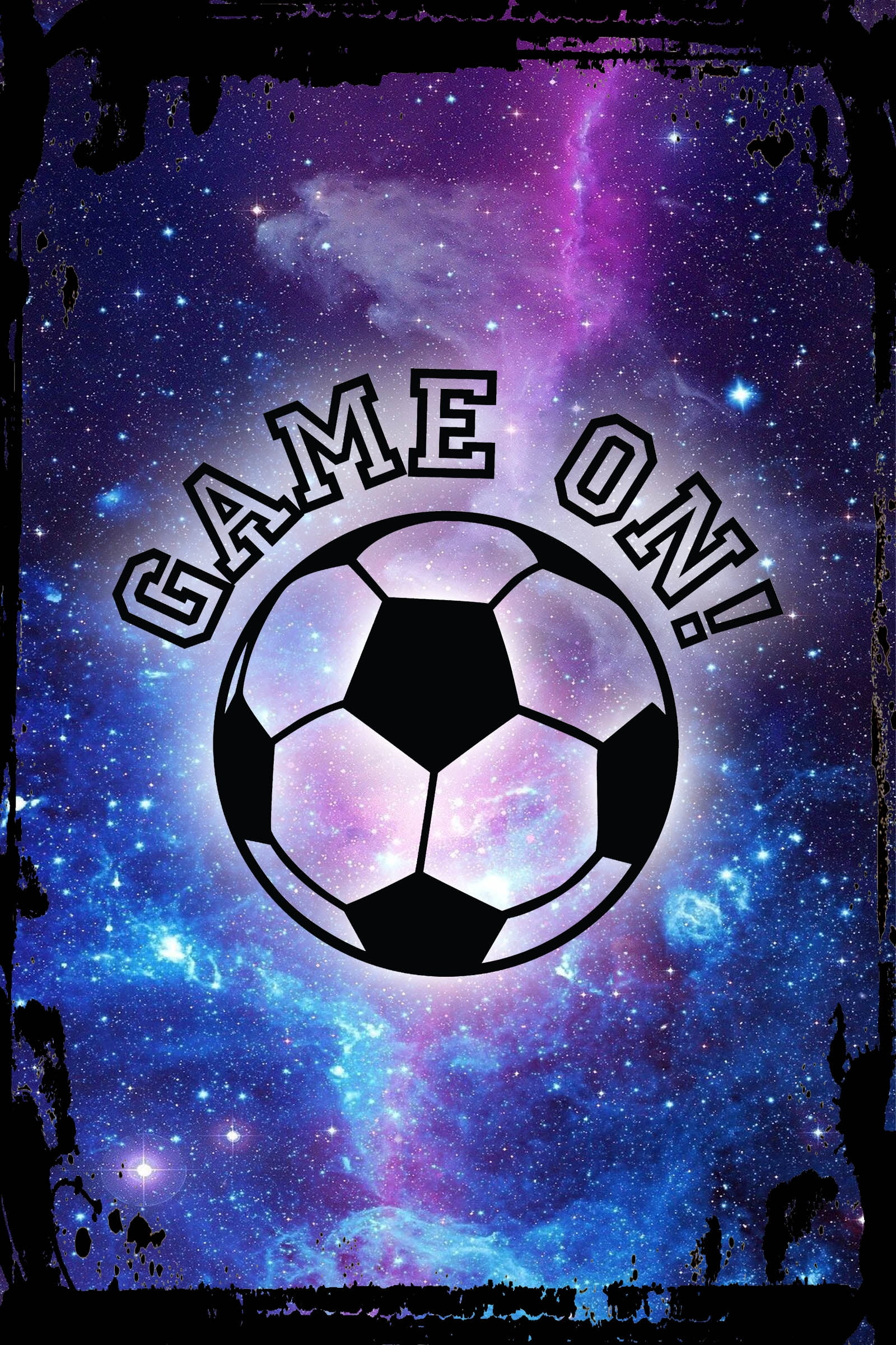 Galaxy Inspirational Wall Art Game on! varsity soccer ball team sports ...