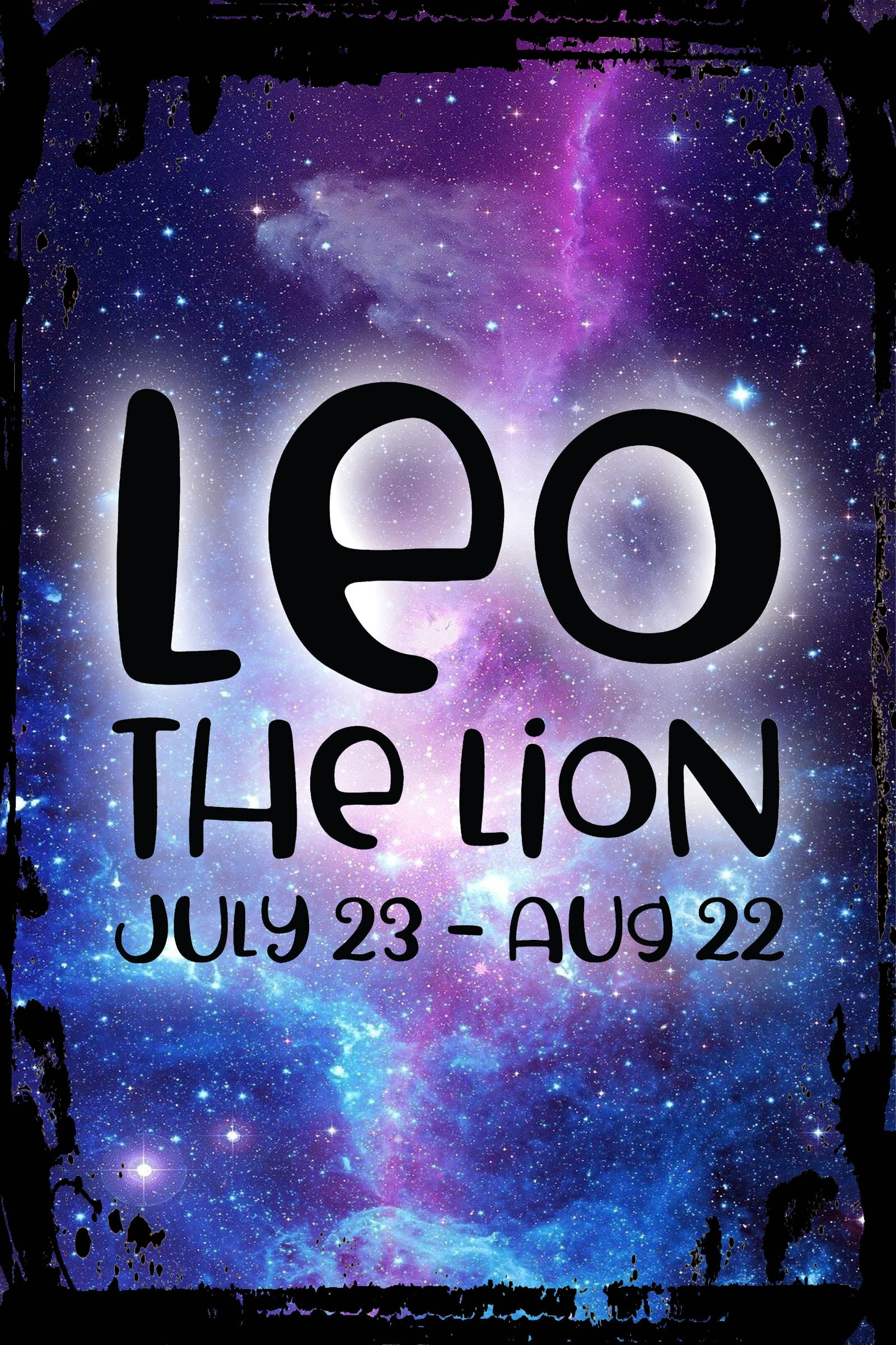 Galaxy Inspirational Wall Art Leo The Lion Horoscope Star Sign Birthday ...