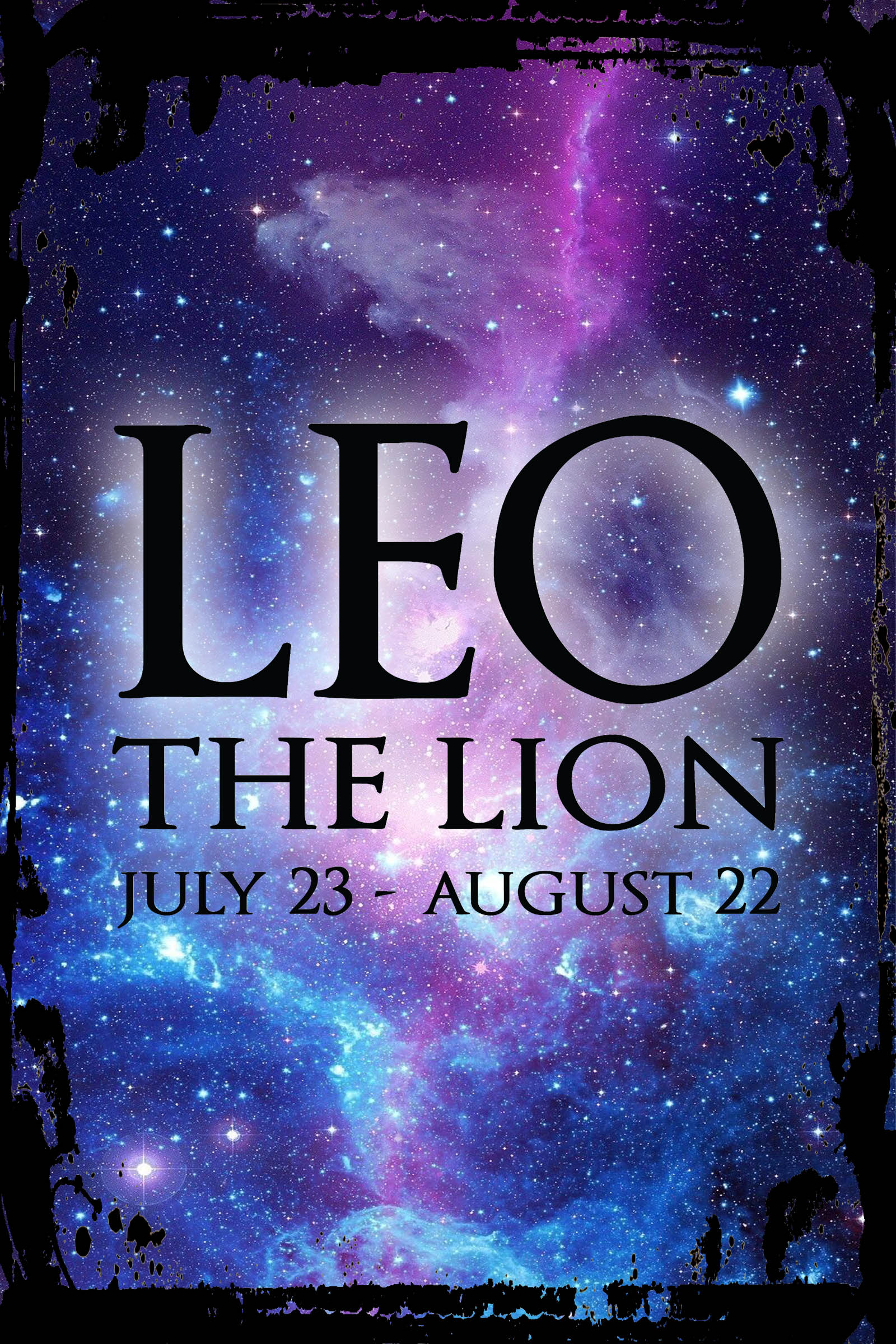 Galaxy Inspirational Wall Art Leo The Lion Star Sign Horoscope Birthday ...