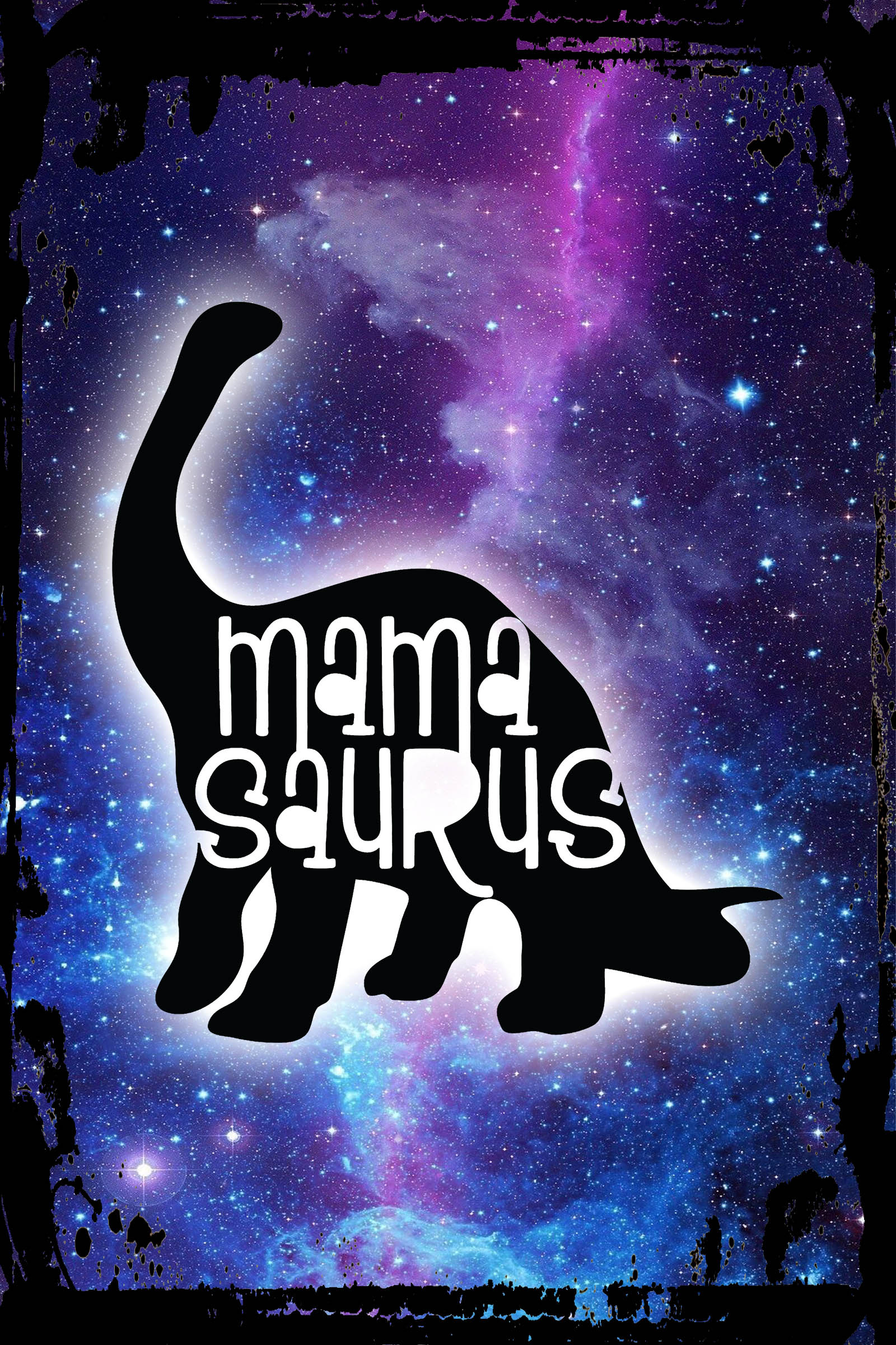 Galaxy Inspirational Wall Art Mamasaurus dinosaur family extinct ...
