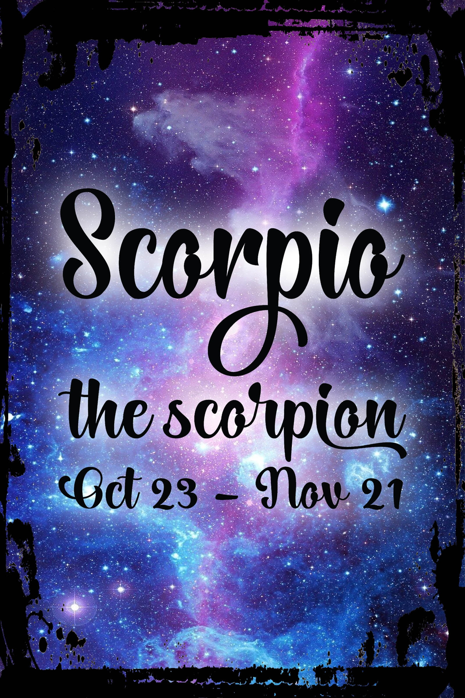 Galaxy Inspirational Wall Art Scorpio the scorpion Oct 23-Nov 21 ...