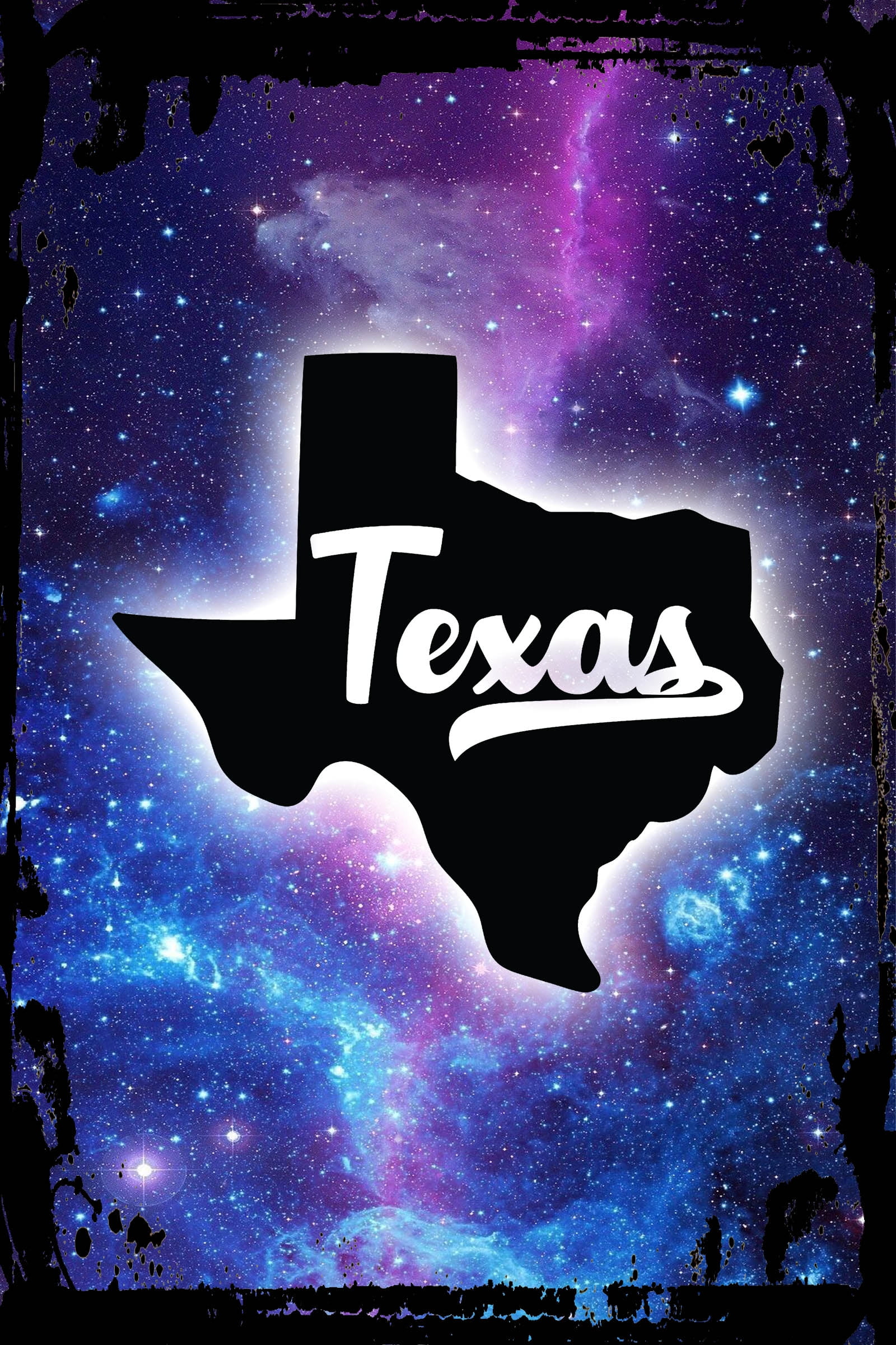 Galaxy Inspirational Wall Art Texas state home hometown united states ...