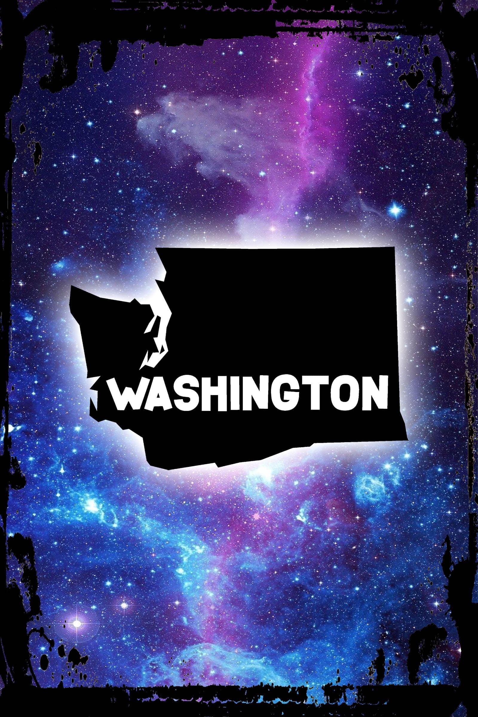Galaxy Inspirational Wall Art Washington state home hometown united ...