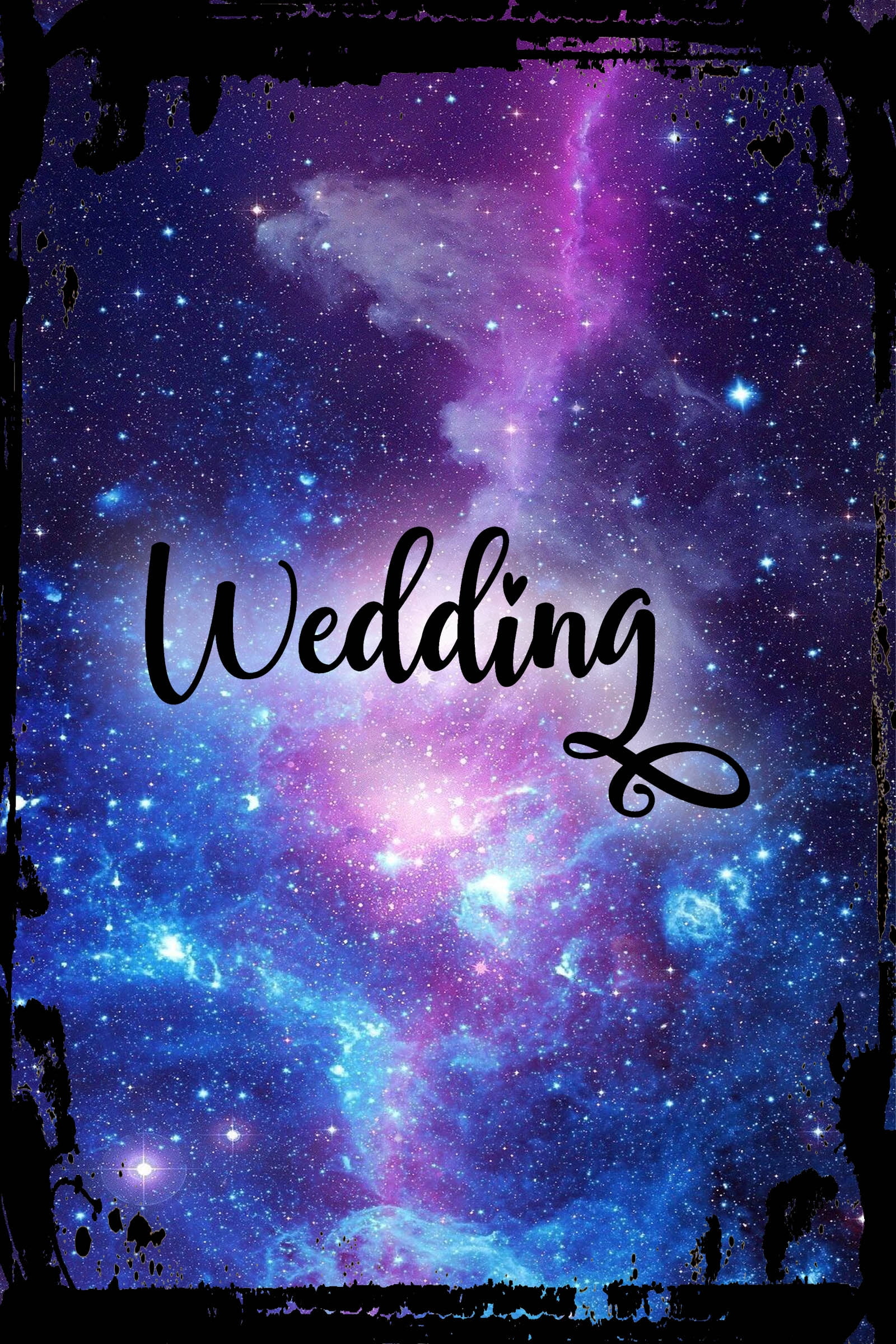 Galaxy Inspirational Wall Art Wedding cursive heart love couple ...