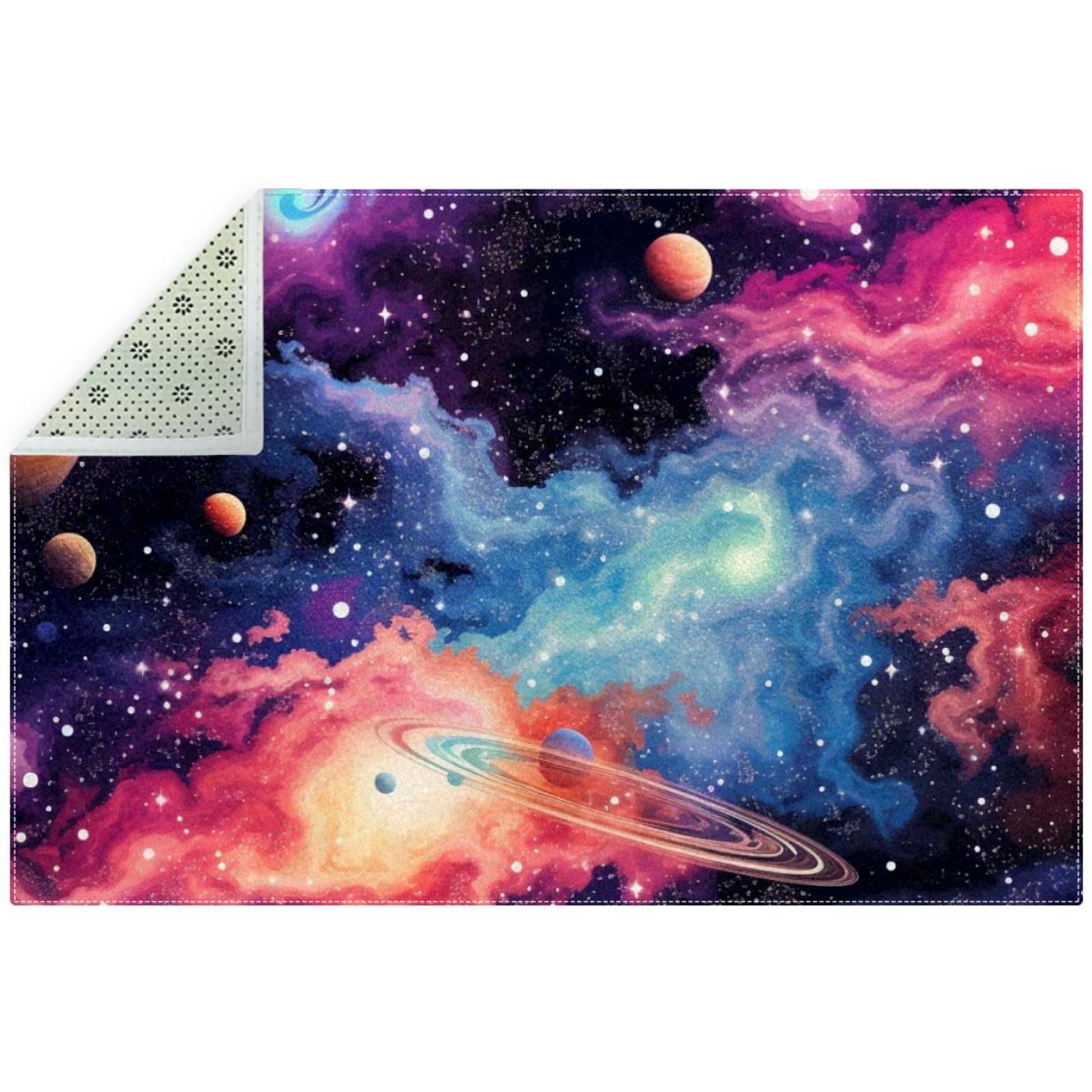 Galaxy Kitchen Mat | Comfortable Polyester Floor Mat for Standing ...