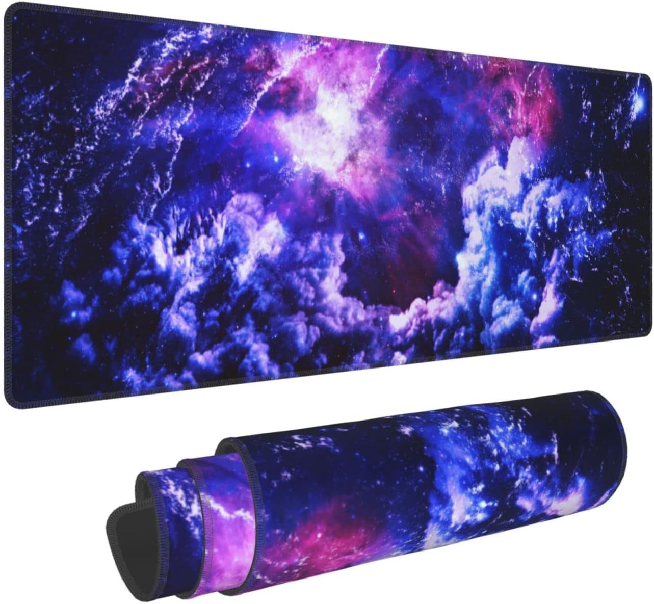 Galaxy Large Gaming Mouse Pad - Nebula Universe Space Extended Full ...