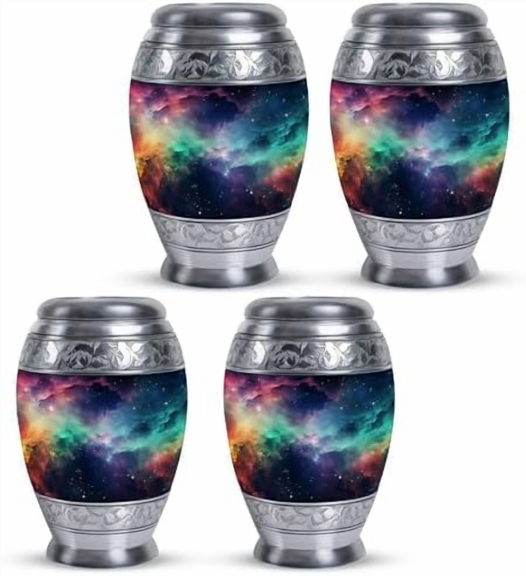 Galaxy Miniature Ashes Urns - Blue Urn - Adult Remembrance Memorial ...