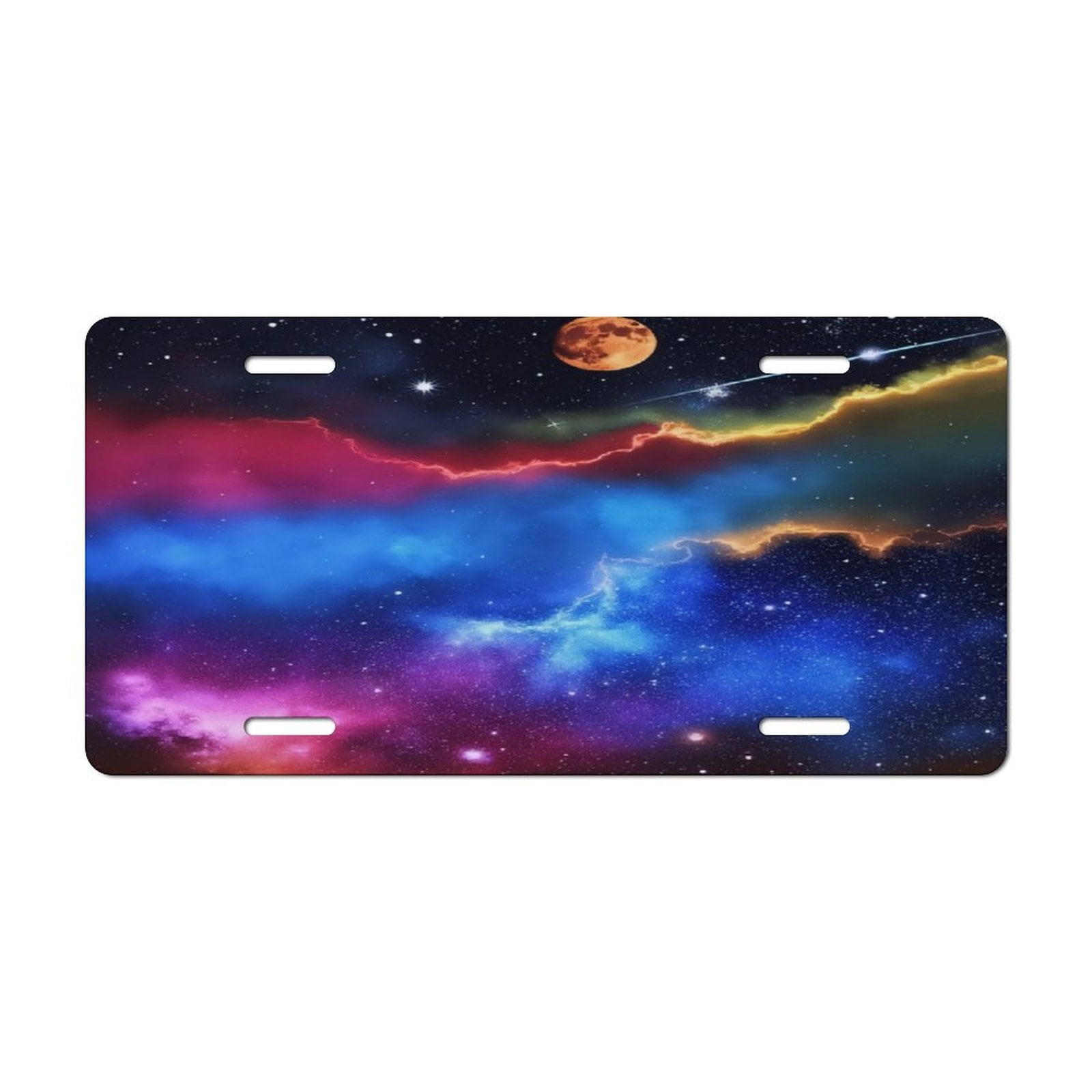 Galaxy Moonlight Dream-1 Car Decorative Front License Plate,Vanity Tag ...