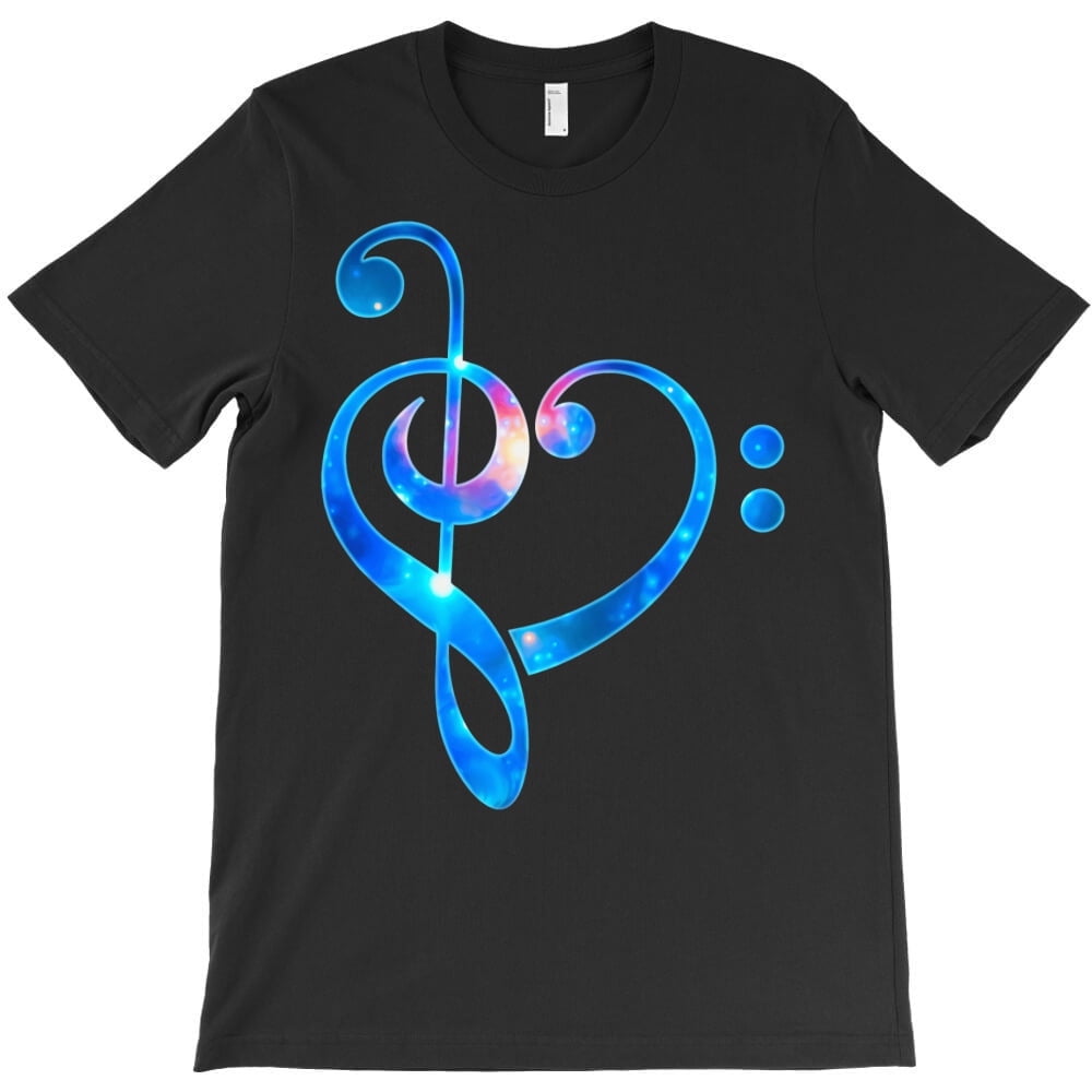 Galaxy Music Heart Treble Clef Funny Bass Girl Graphic Novelty H31926 ...