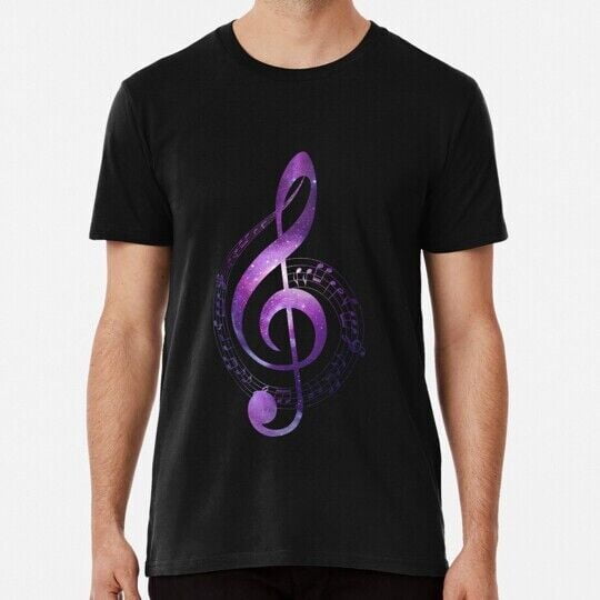Galaxy Music Treble Clef Size S to 5XL Made in the USA T-Shirt ...