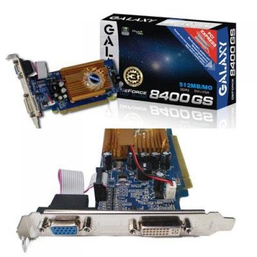 GALAXY GeForce 8400 GS - Graphics card - GF 8400 GS - 512 MB DDR2 ...