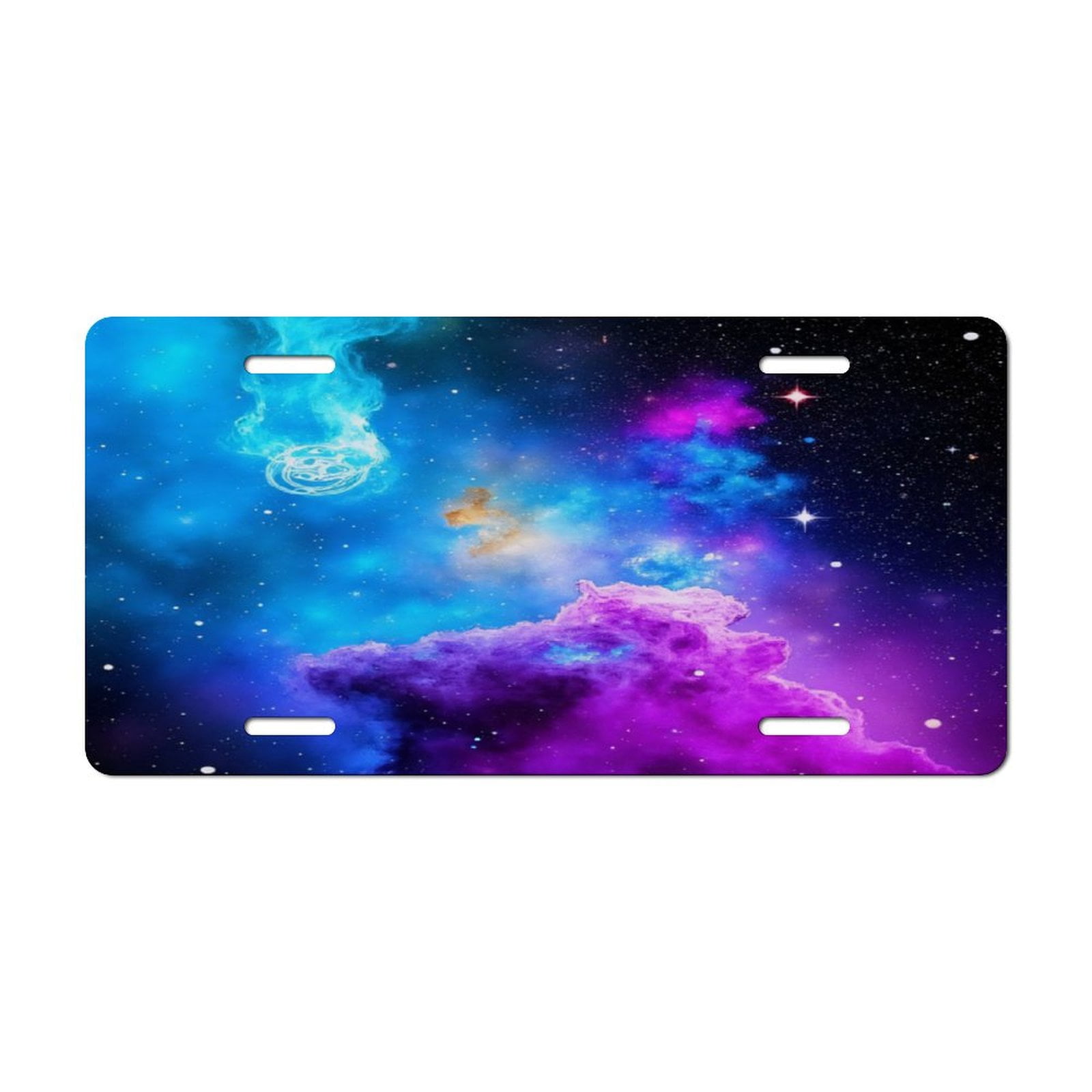 Galaxy Nebula Clouds Art-1 Car Decorative Front License Plate,Vanity ...