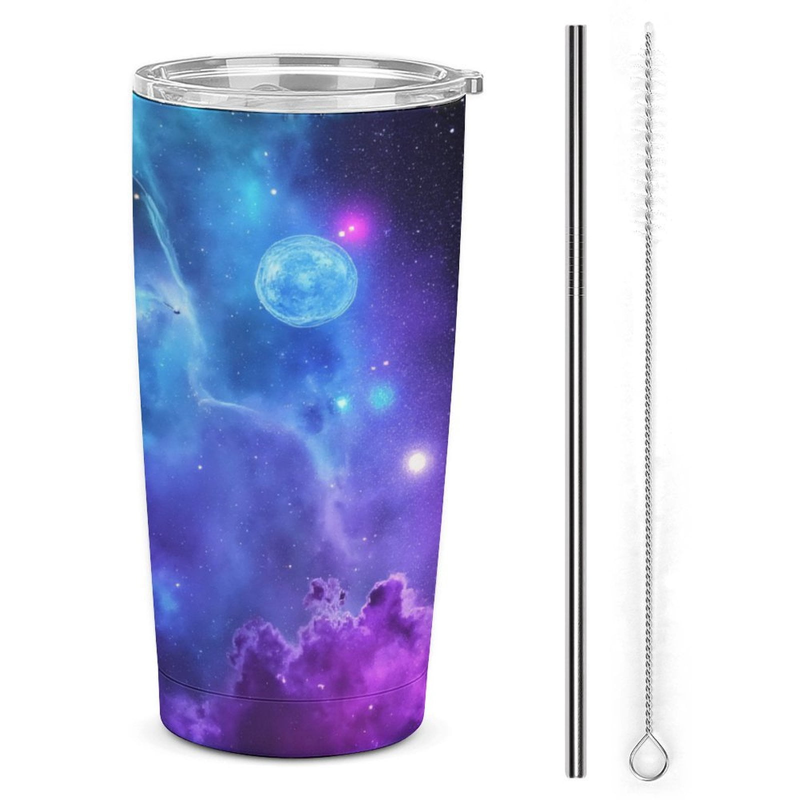 Galaxy Nebula Dream(2)-2 Tumbler with Lids And Straws Insulated Cup ...