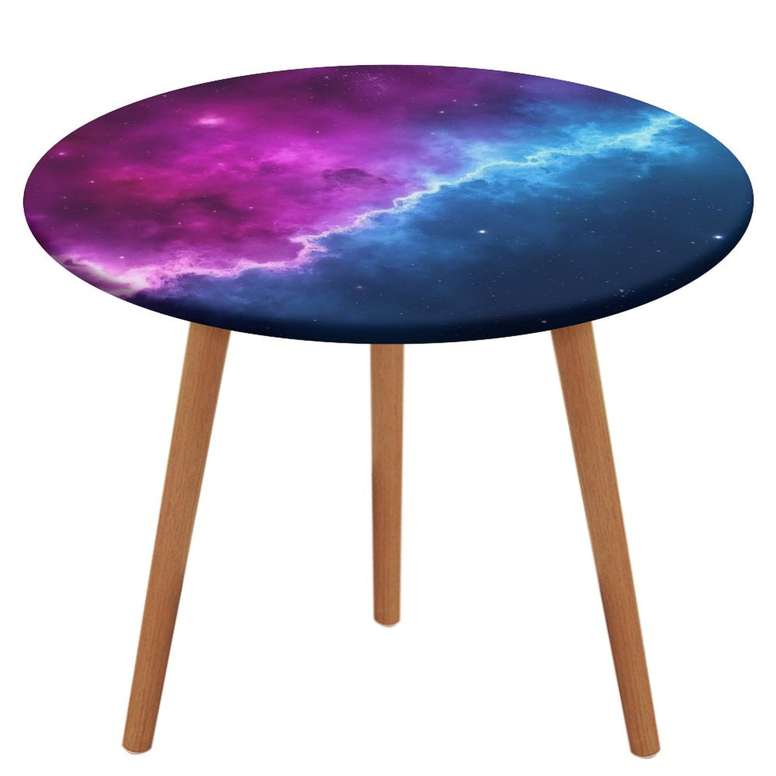 Galaxy Nebula Dream-3 Pattern Round Tablecloth Waterproof Elastic Table ...