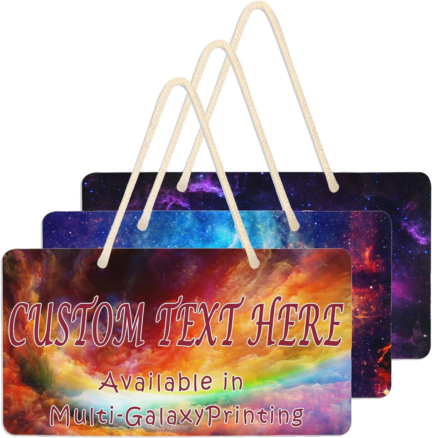 Galaxy Nebula Personalized Door Sign Plaque Office Name Plate Hanging ...