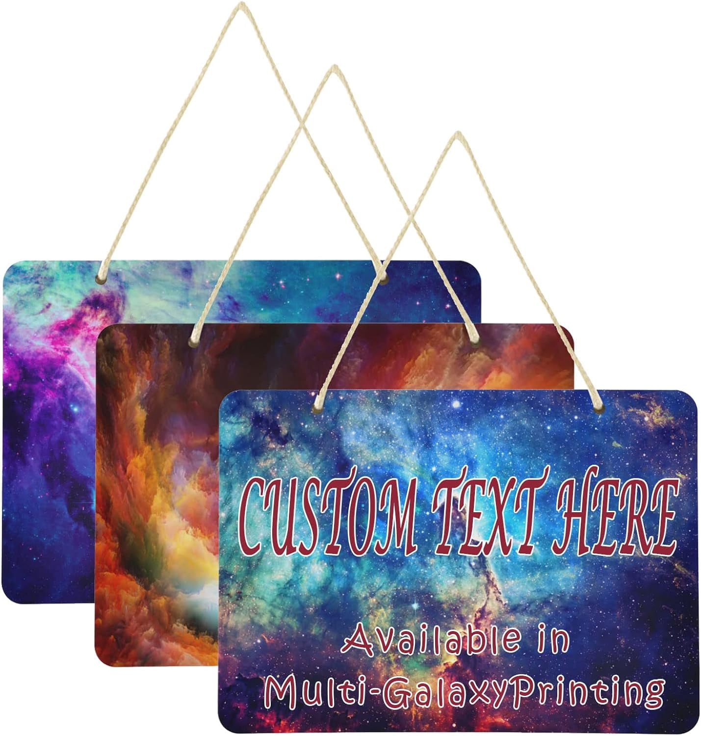 Galaxy Nebula Personalized Office Name Plate Door Sign Plaque Hanging ...