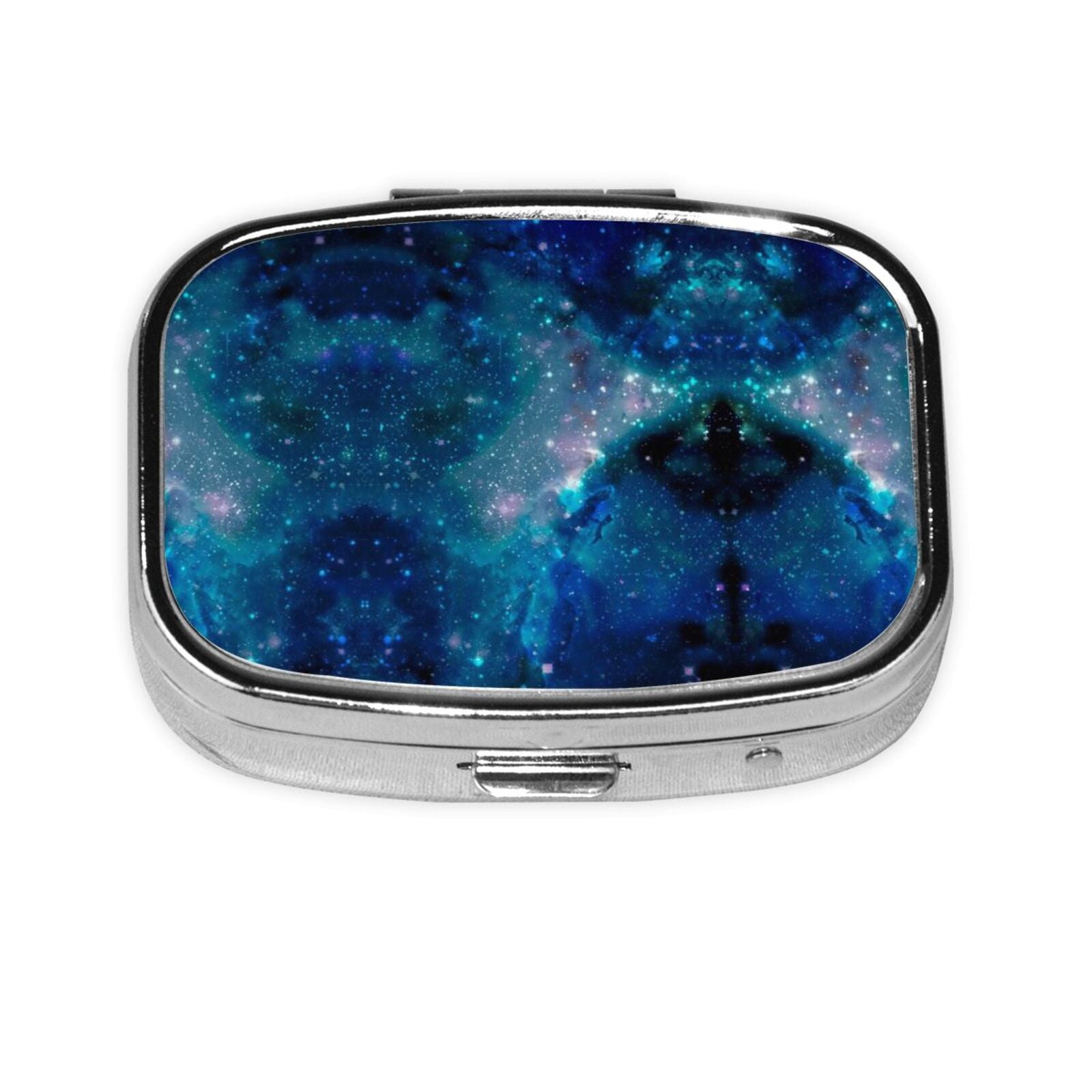 Galaxy Nebula Space Pill Case Pill Box 2 Compartment Medicine Case ...