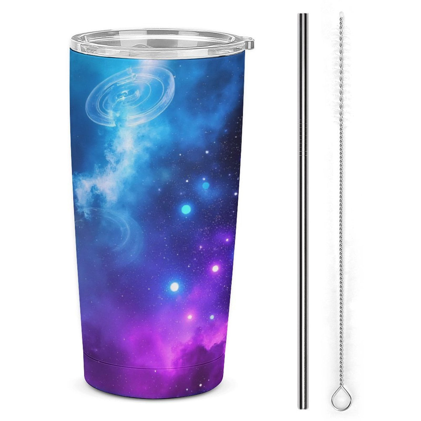 Galaxy Nebula Stars 20oz Tumbler with Lid And Straw Insulated Mug ...