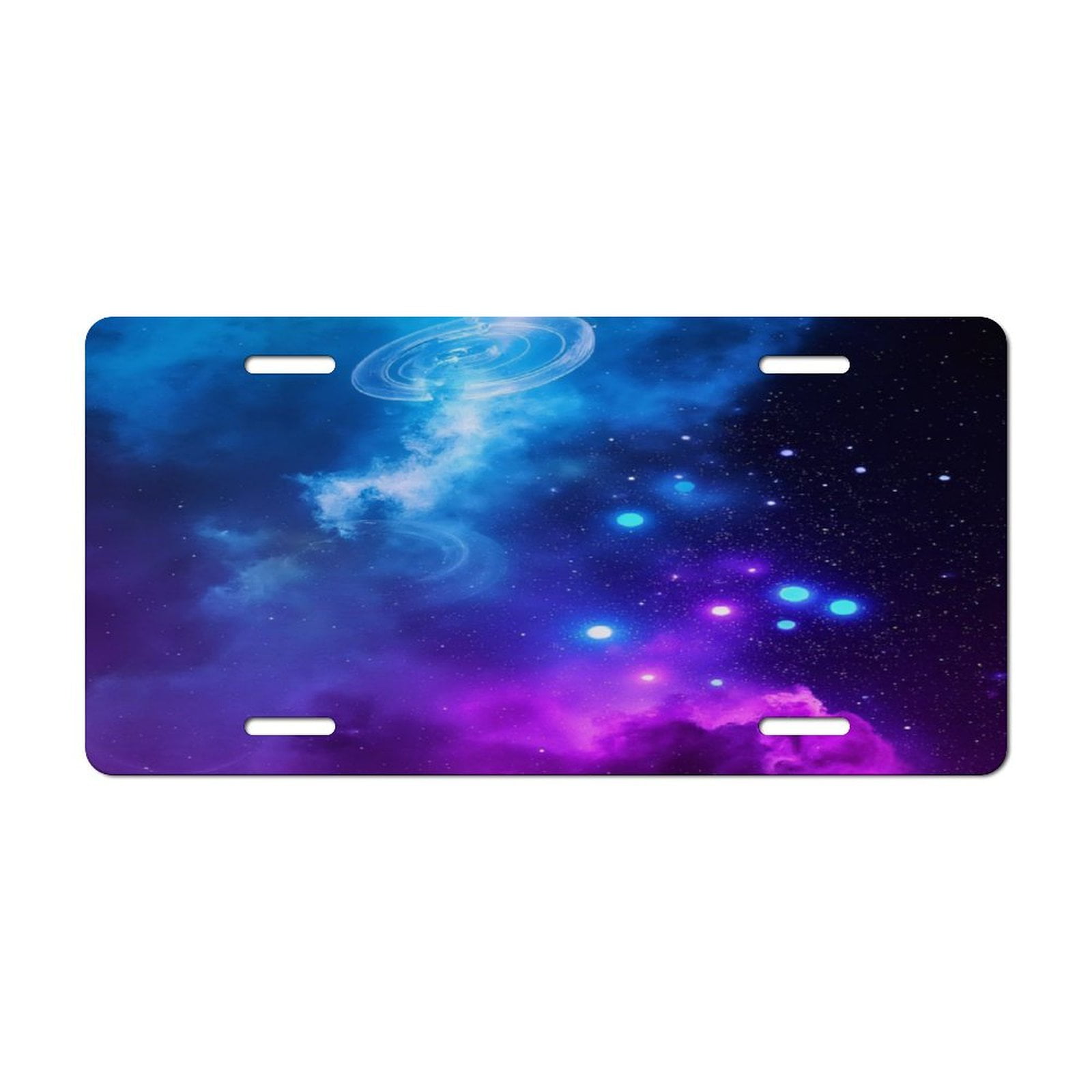 Galaxy Nebula Stars Car Decorative Front License Plate,Vanity Tag,Metal ...