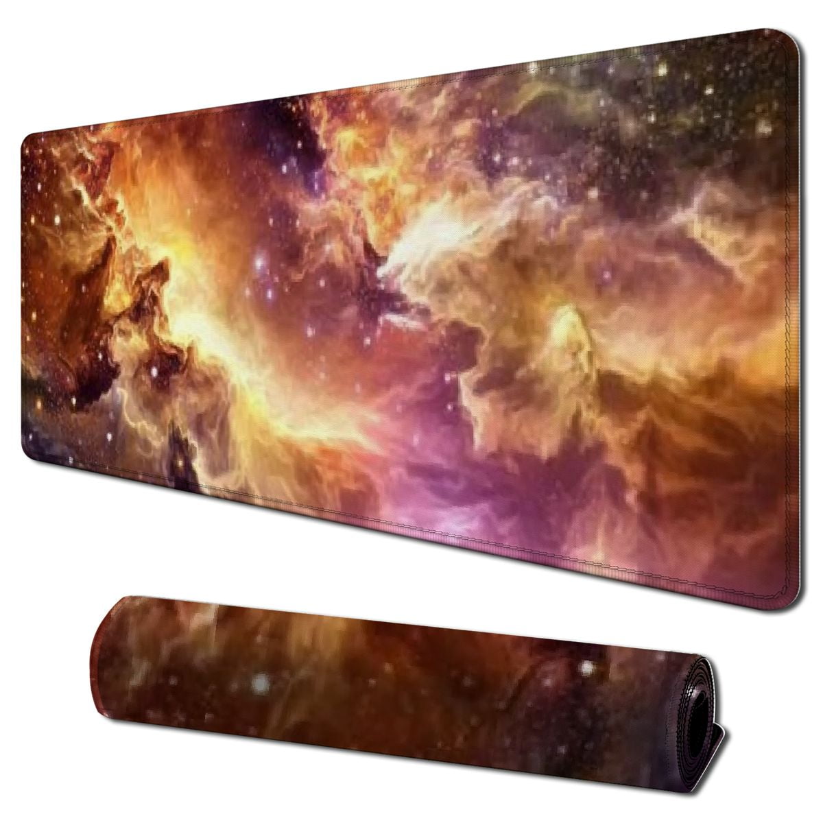 Galaxy Nebula Universe Space Desk Mat, Large Extended Gaming Office ...
