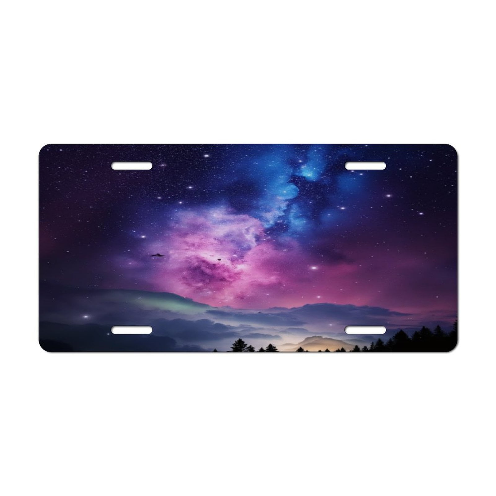 Galaxy Night Sky Landscape Car Decorative Front License Plate,Vanity ...