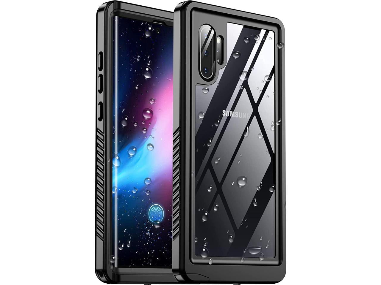 Galaxy Note 10+ Plus Case, Built-in Screen Protector, IP68 Waterproof Shockproof Full Body ...