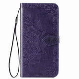 Galaxy Note 20 Ultra Case, Alltyech PU Leather Mandala Embossed Folding ...