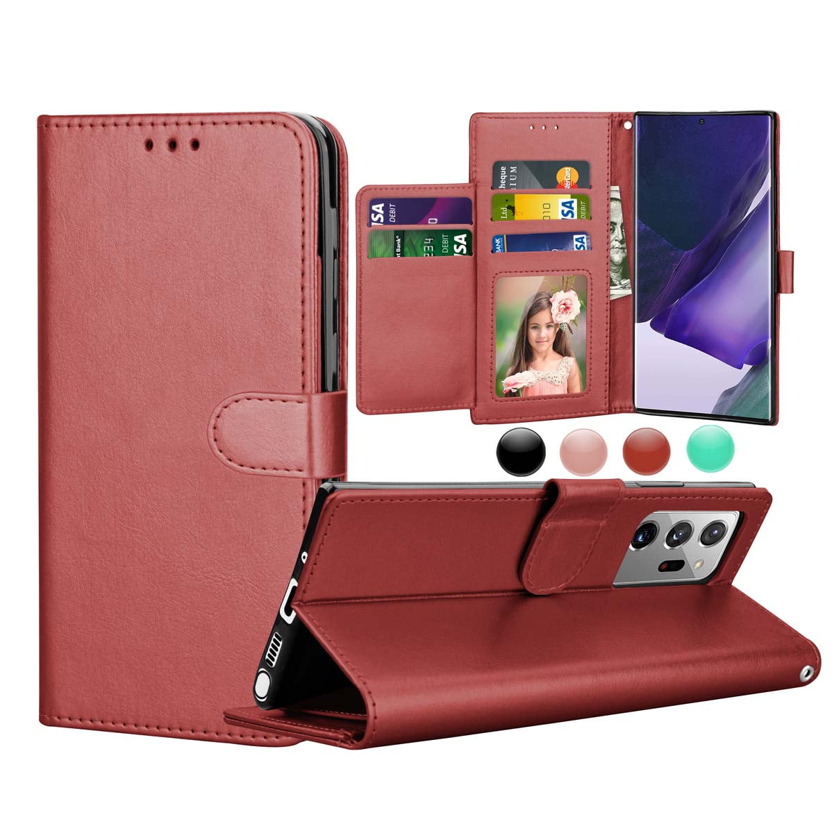 Galaxy Note 20 Wallet Case, Galaxy Note 20 5G 2020 PU Leather Cases ...