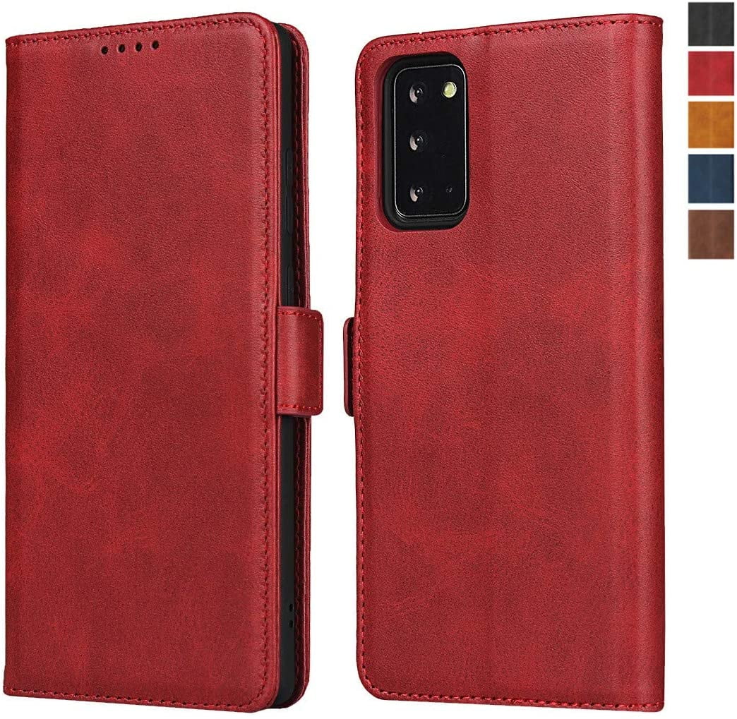 Galaxy Note 20 Wallet Case,Premium PU Leather Flip Folio Case with Card ...