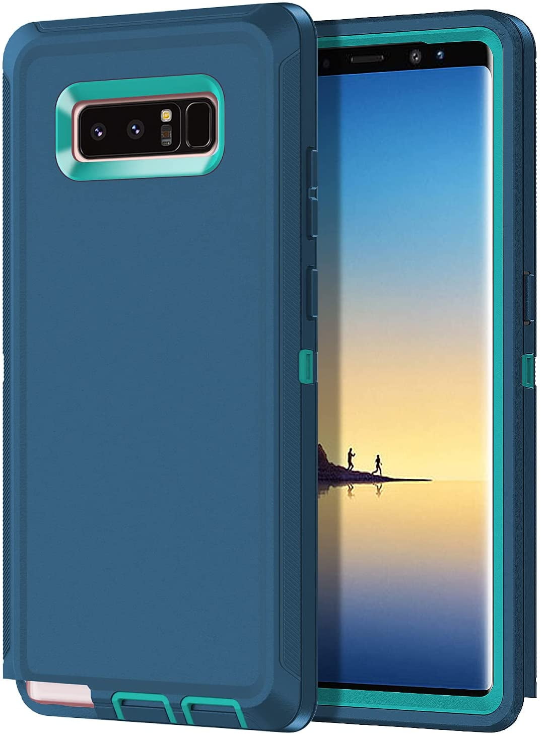 Galaxy Note 8 Case Shockproof Dust/Drop Proof 3-Layer Full Body ...