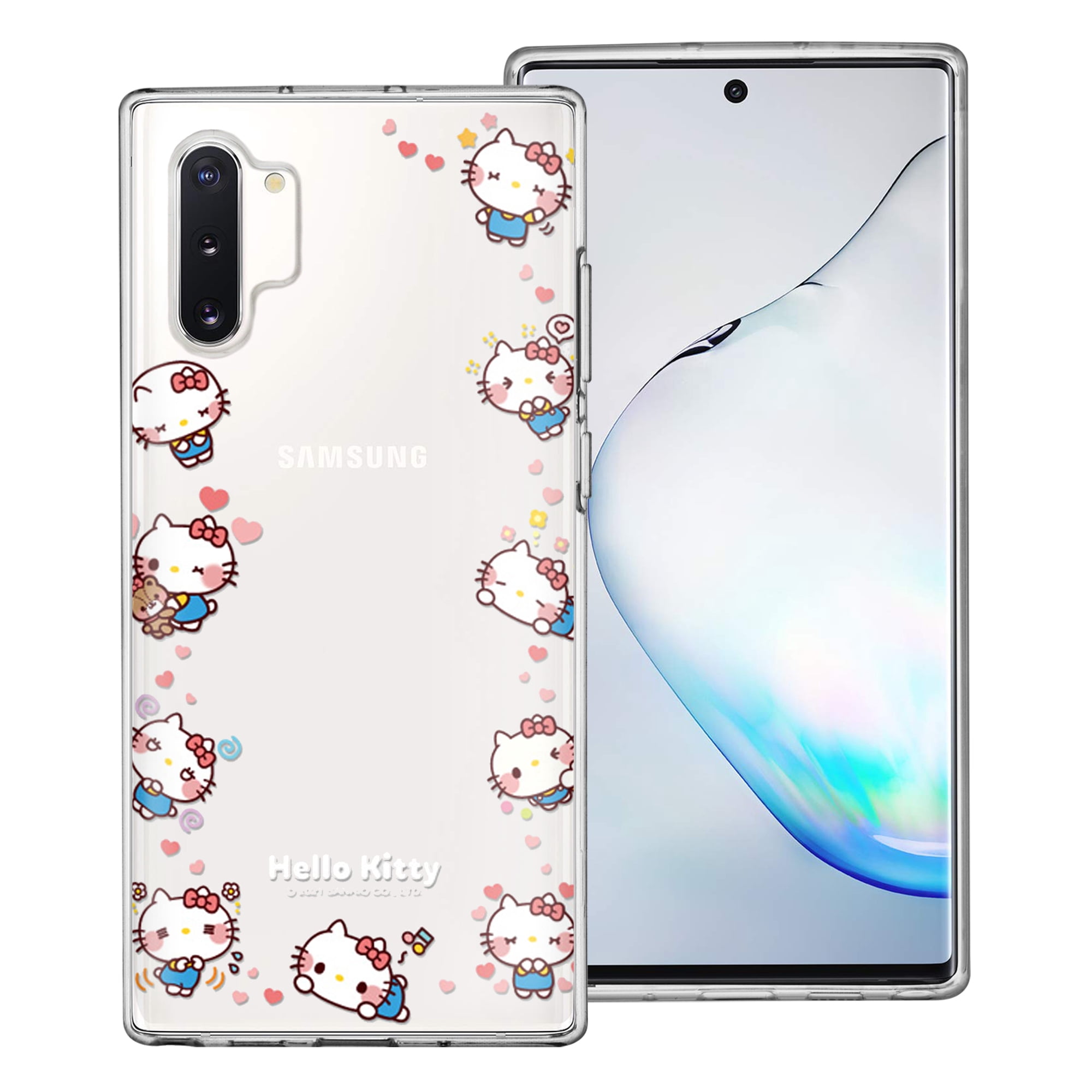 Galaxy Note10 Plus Case (6.8inch) Sanrio Cute Clear Soft Jelly Cover - Feel Hello Kitty ...