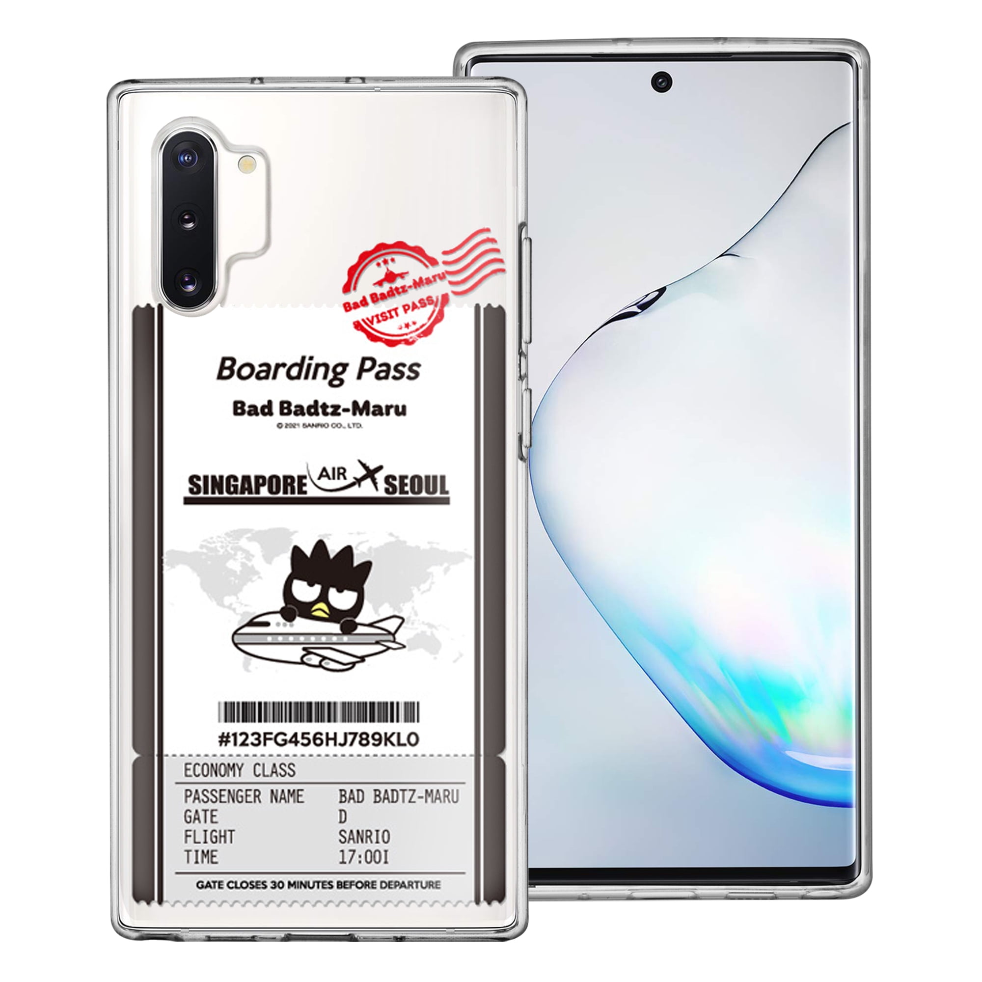 Galaxy Note10 Plus Case (6.8inch) Sanrio Cute Clear Soft Jelly Cover ...