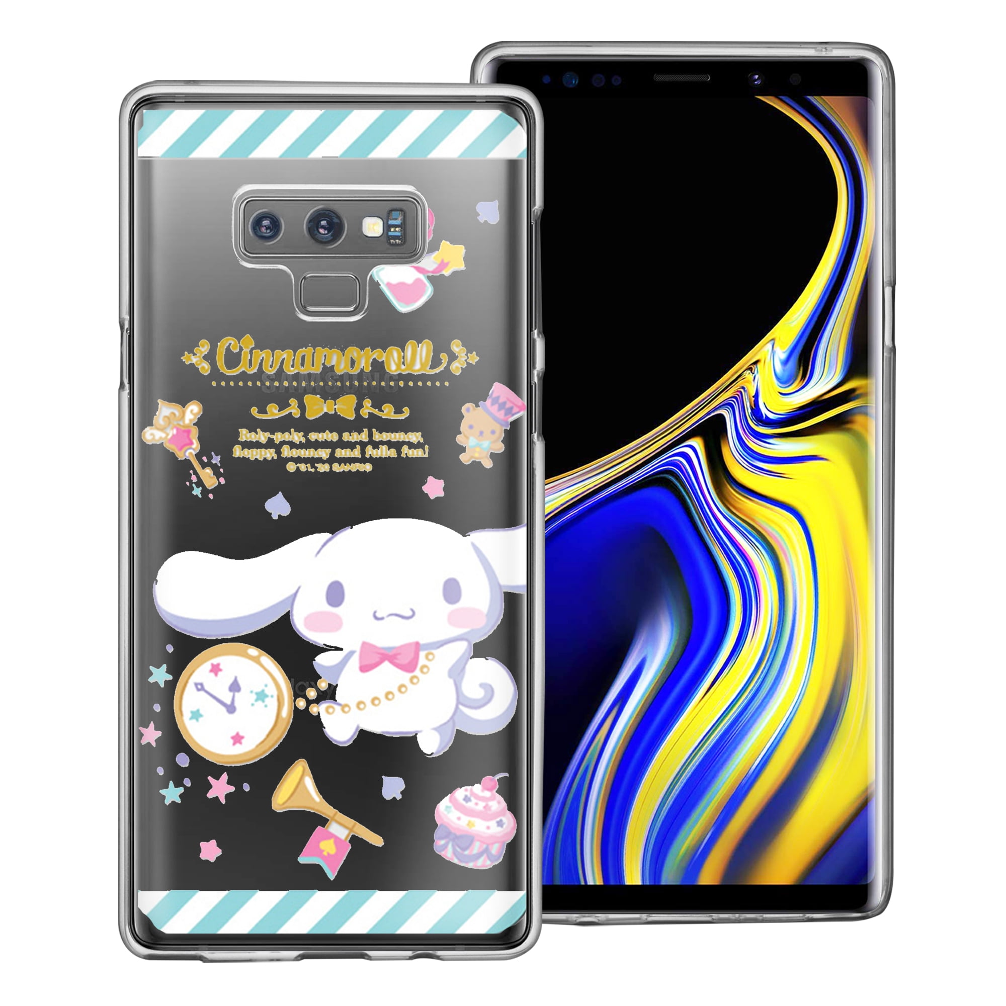 Galaxy Note9 Case Sanrio Cute Clear Soft Jelly Cover - Flex Cinnamoroll ...