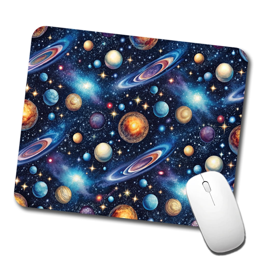 Galaxy Outer Space Astronomy Pattern Mouse Pad Low Profile Gaming Mat ...