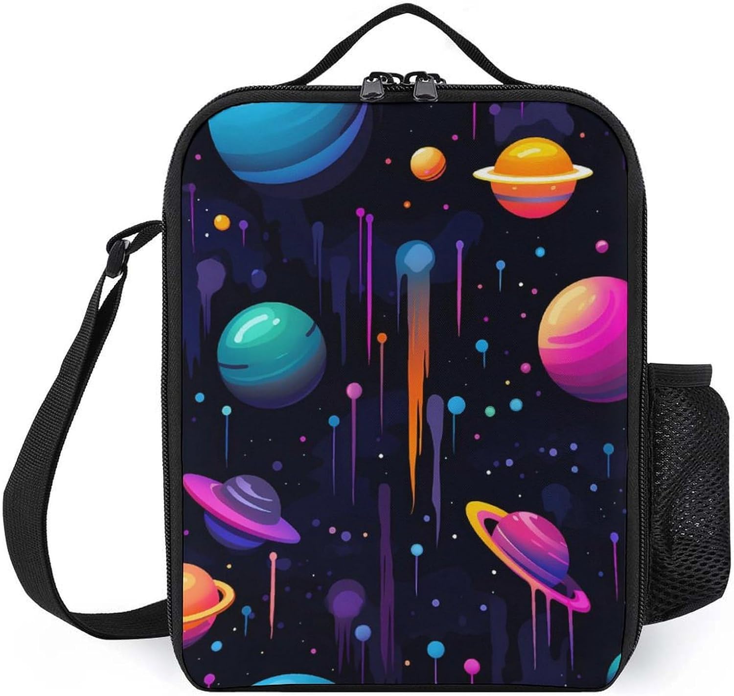 Galaxy Outer Space Insulated Lunch Bag Portable Lunch Box Lunch Tote ...