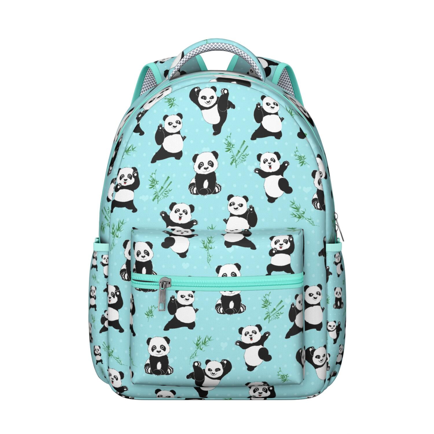 Galaxy Panda Pattern Backpack - Cosmic Starry Night Design with Glow in ...