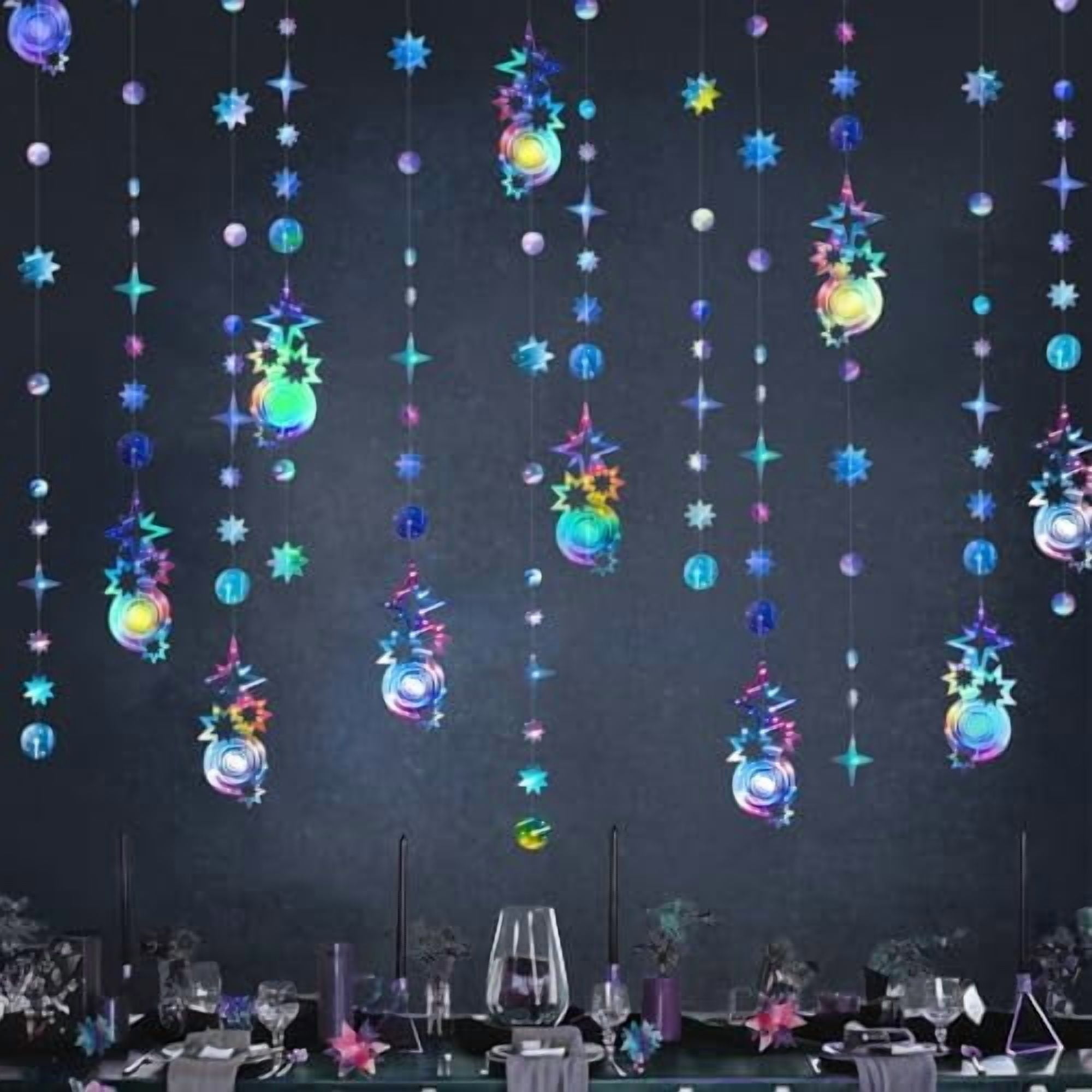 Galaxy Party Decorations Aurora Borealis Theme Garland Celestial ...
