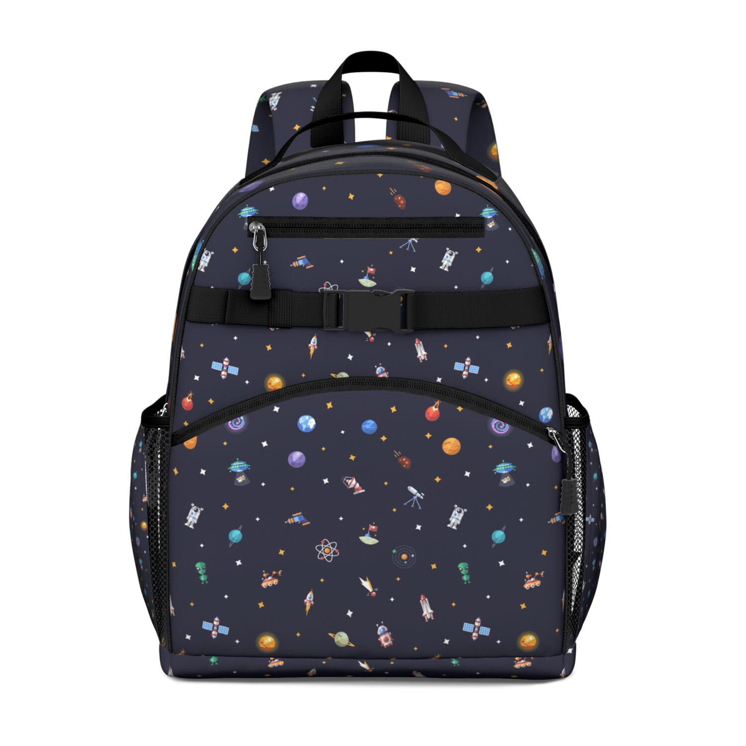 Galaxy Print Waterproof Backpack - Spine-Protecting Ergonomic Daypack ...