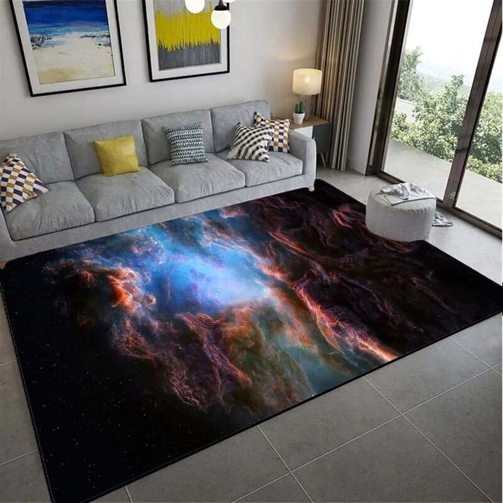 Galaxy Printing Mat Starry Sky Carpet Living Room Floor Mat Home ...