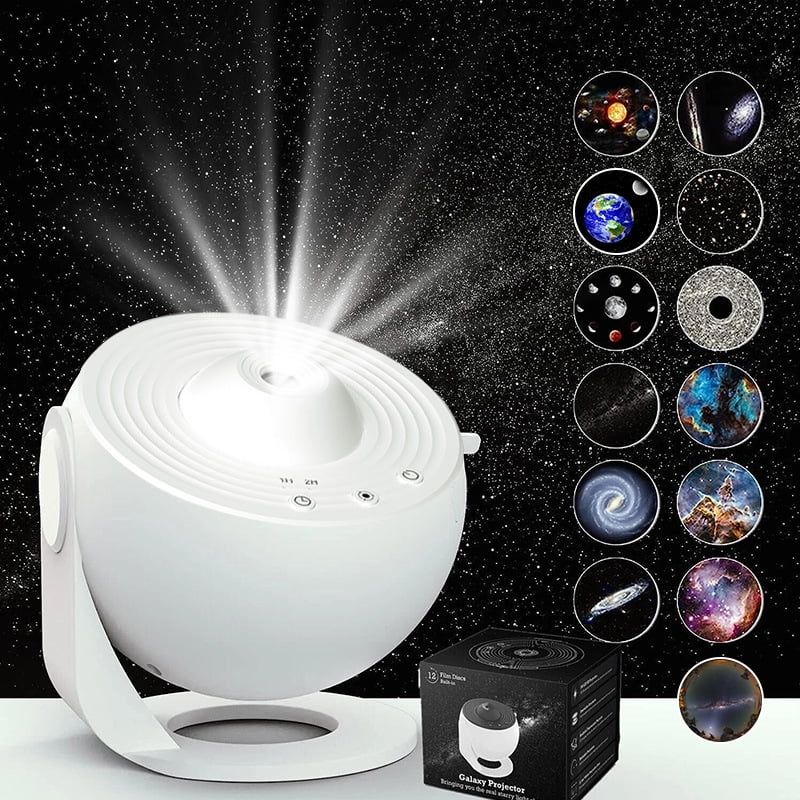 Galaxy Projector, 12 in 1 Planetarium Star Projector Realistic Starry ...