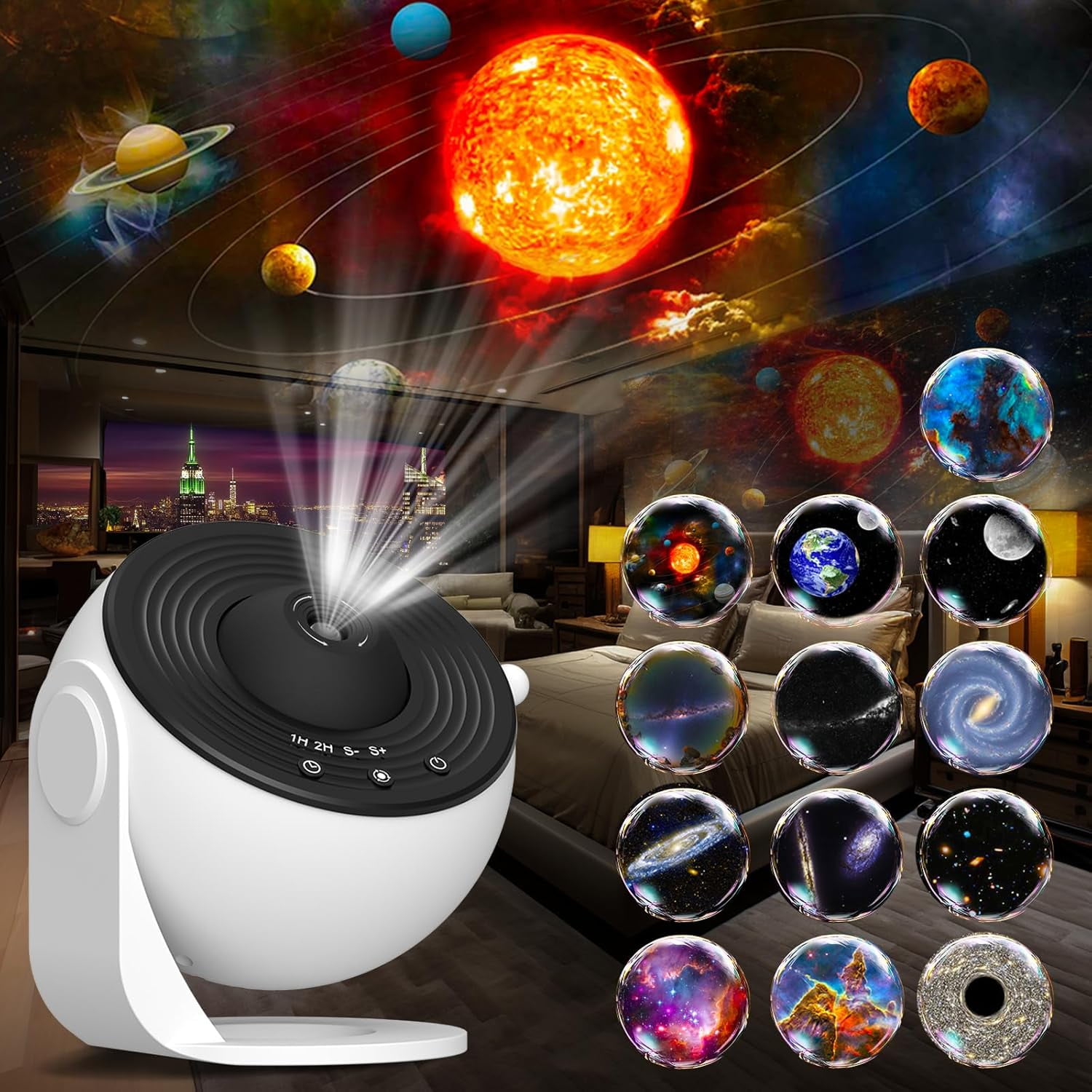 Galaxy Projector, 13 in 1 HD Planetarium Star Projector for Bedroom ...