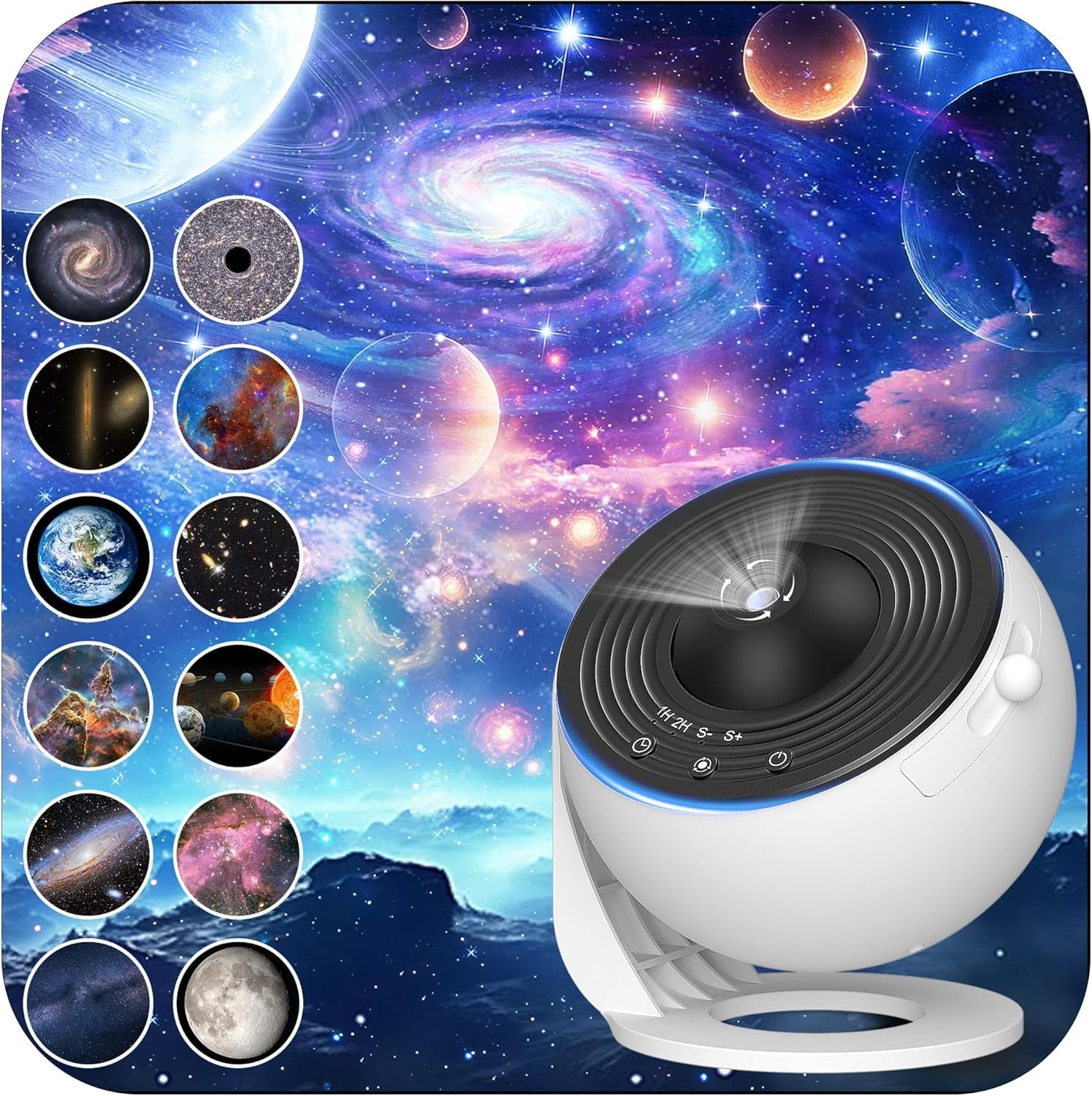 Galaxy Projector for Bedroom, 13-in-1 Planetarium Star Light with HD ...