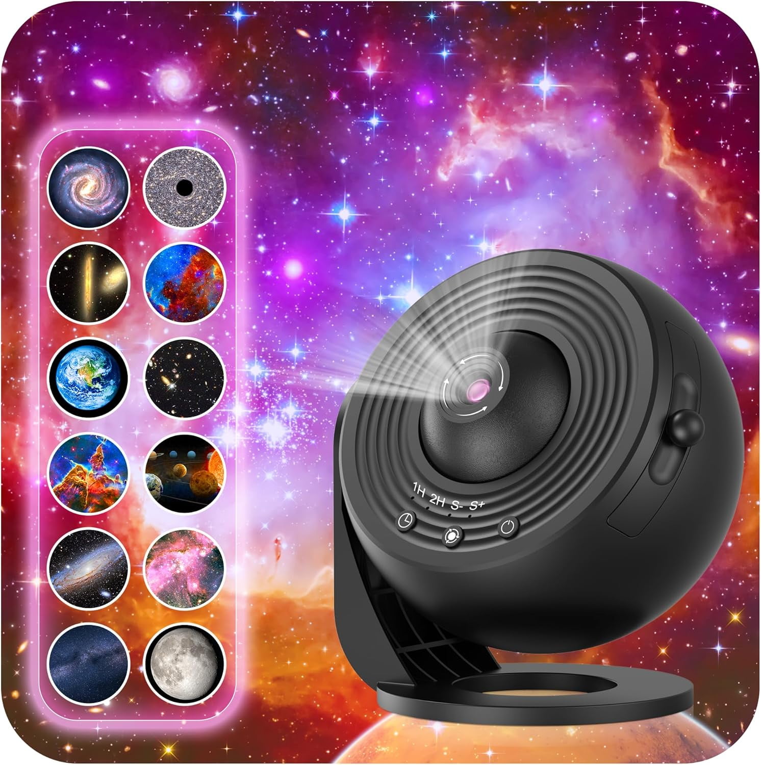 Galaxy Projector for Bedroom, 13-in-1 Planetarium Star Light with HD ...